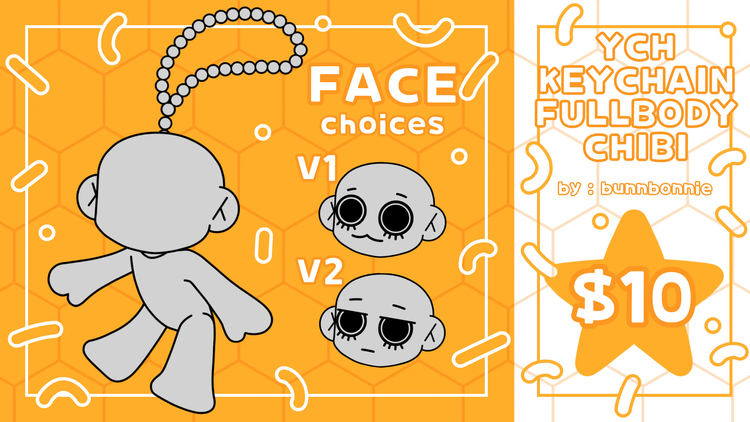 YCH BASE | KEYCHAIN FULLBODY CHIBI by BONNIE (@bunnbonnie) | VGen