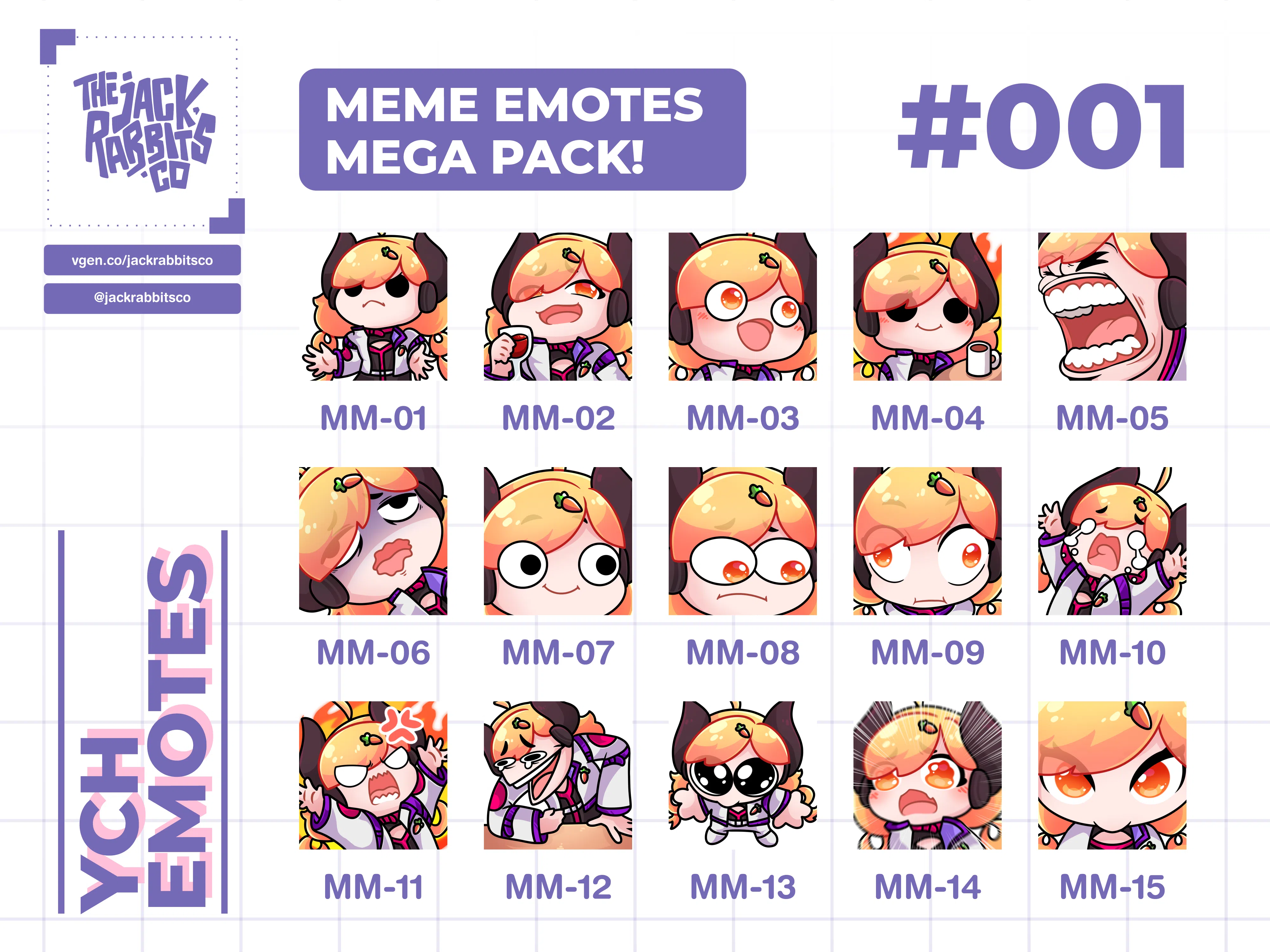 CUSTOM EMOTES by JackRabbits.Co (@jackrabbitsco) | VGen