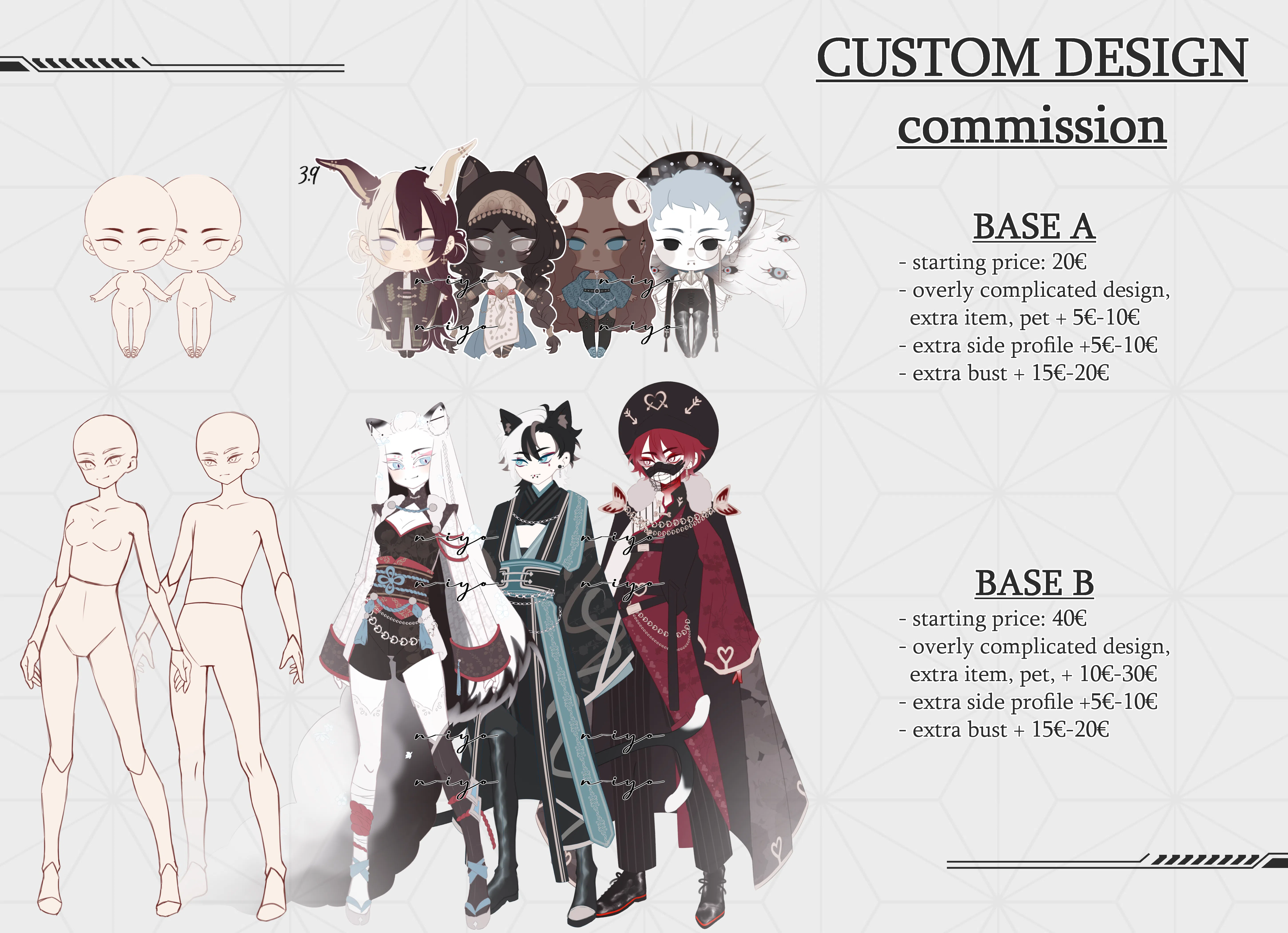 Custom Commissions / Reference Sheets by n-iyo (@n-iyo) | VGen