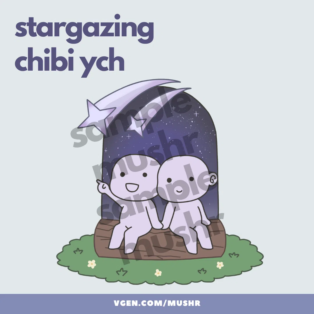 (SPECIAL PROMO 25% OFF!) Stargazing Chibi Couple YCH by Mushr (@mushr ...