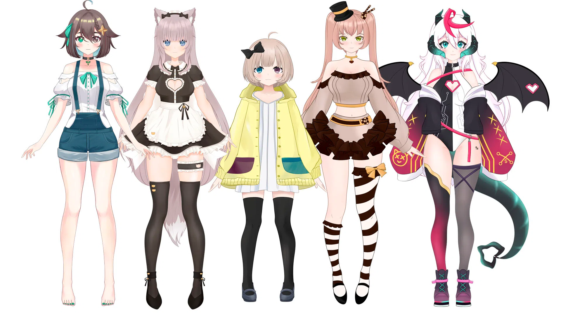 Full VTuber Model Art + Rigging by Shiro Live2D Artist & Rigger🎨 (@ShiroColossus) | VGen