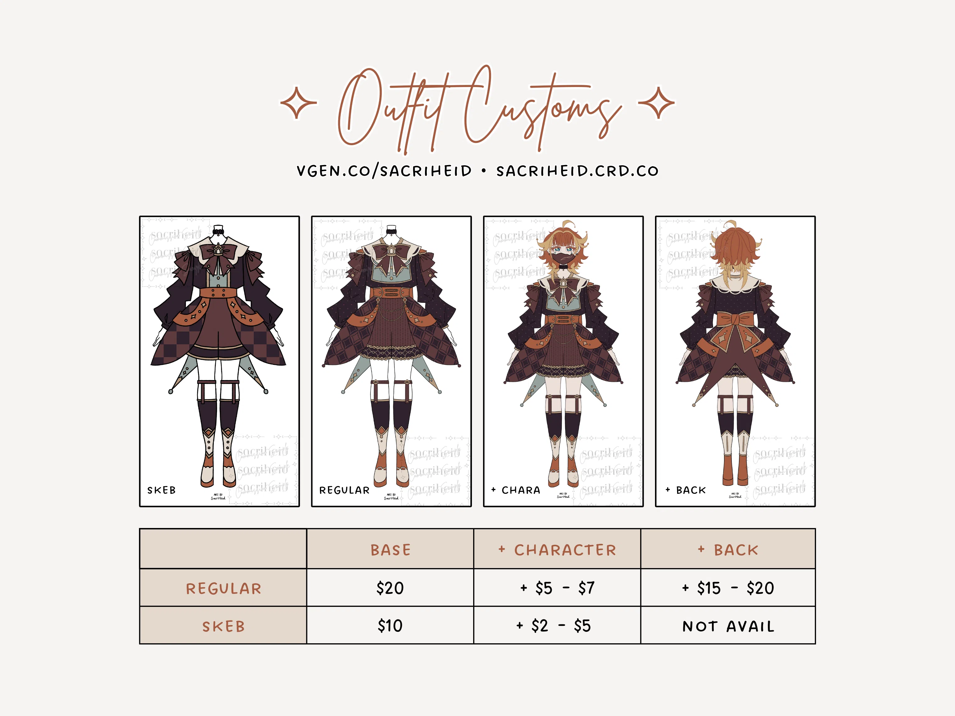 Custom Outfit by Sacri ♔ outfit design (@sacriheid) | VGen