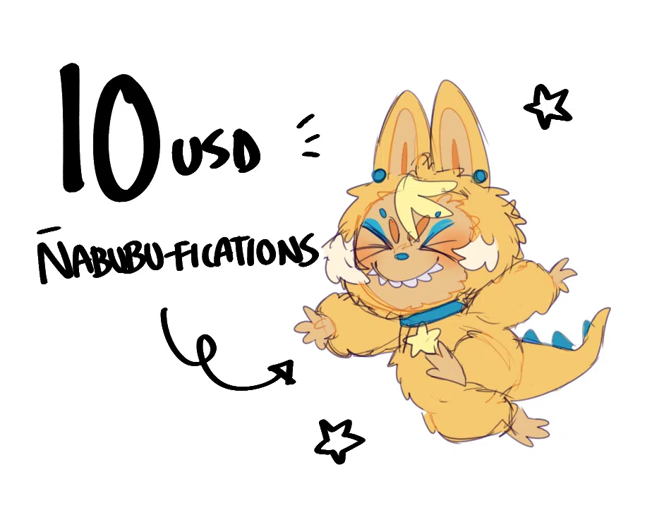 [WARMUP] LABUBU-FY your oc! by 🐶💫🦖 (@pandaematsu) | VGen