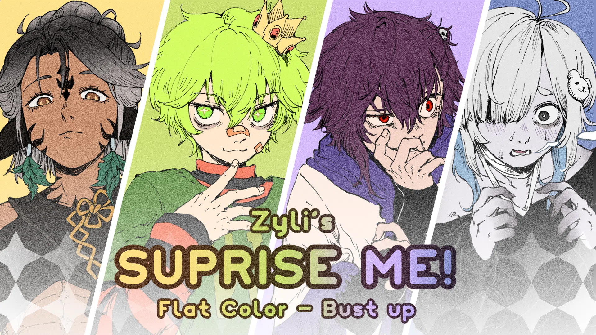 Flat Color Suprise Me Bust Up Only By Zyli Zyli Art Vgen