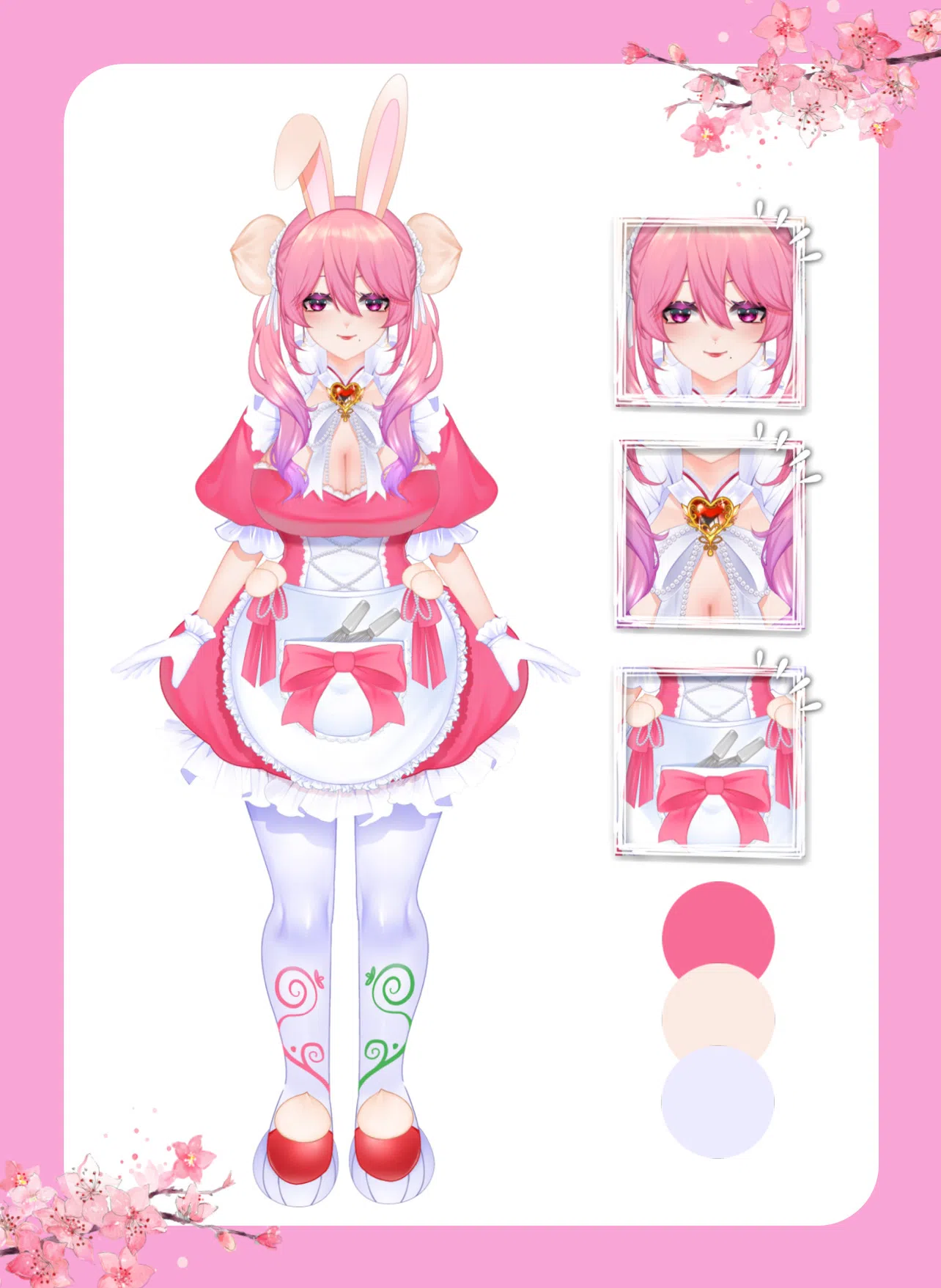 Live2D vtuber model art+rig package by azu 𓆩♡𓆪 (@azusai) | VGen