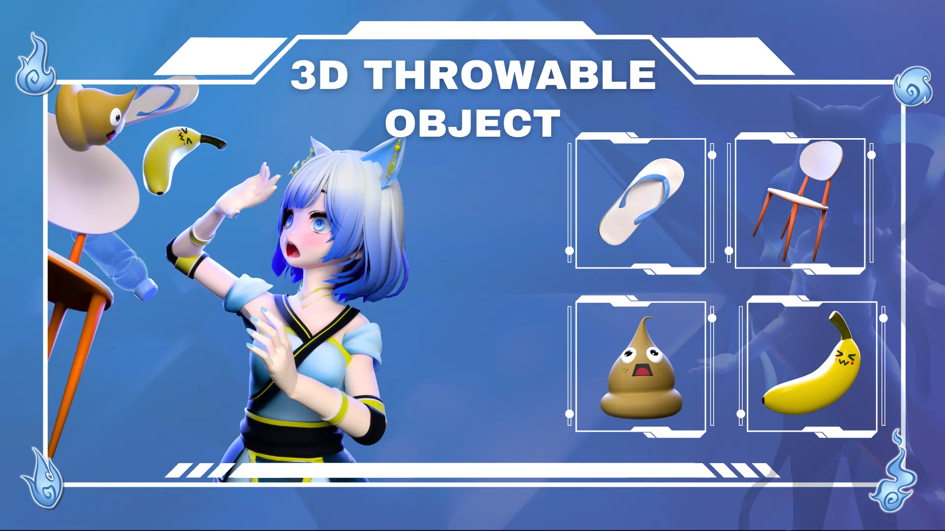 3D Throwable Assets for (T.I.T.S. VNyan and Warudo) by Sheisina (@Sheisina) | VGen