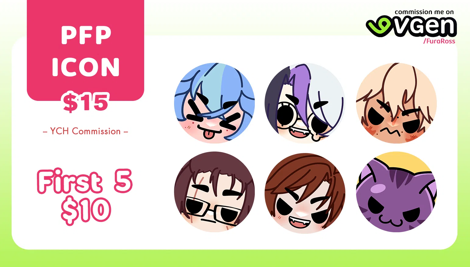 PFP Icon YCH by Fura Ross (@FuraRoss) | VGen