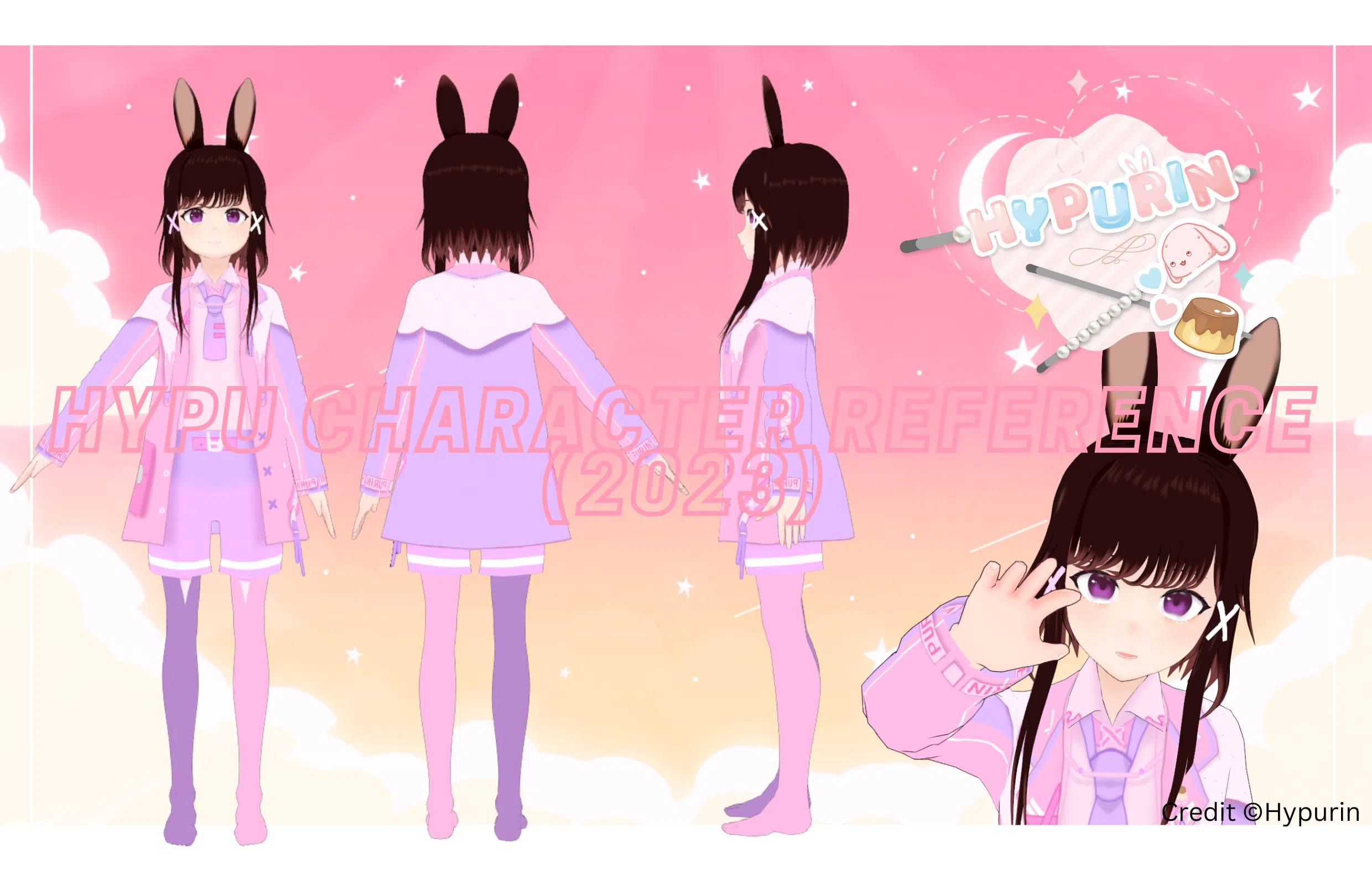 Custom Vroid Model (Vtuber Model) by Hypurin (@Hypurin) | VGen