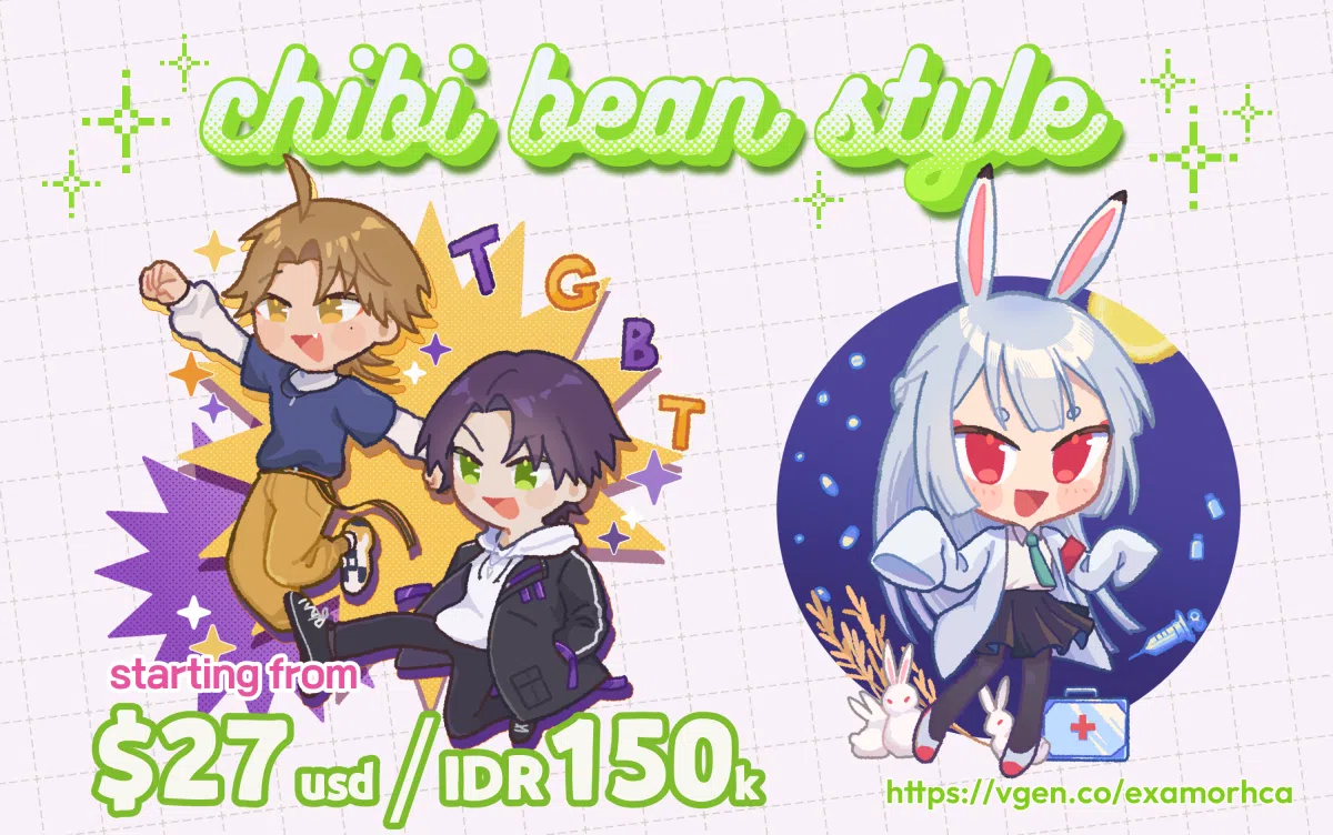 Chibi Bean (skeb style) by Risu (@examorhca) | VGen