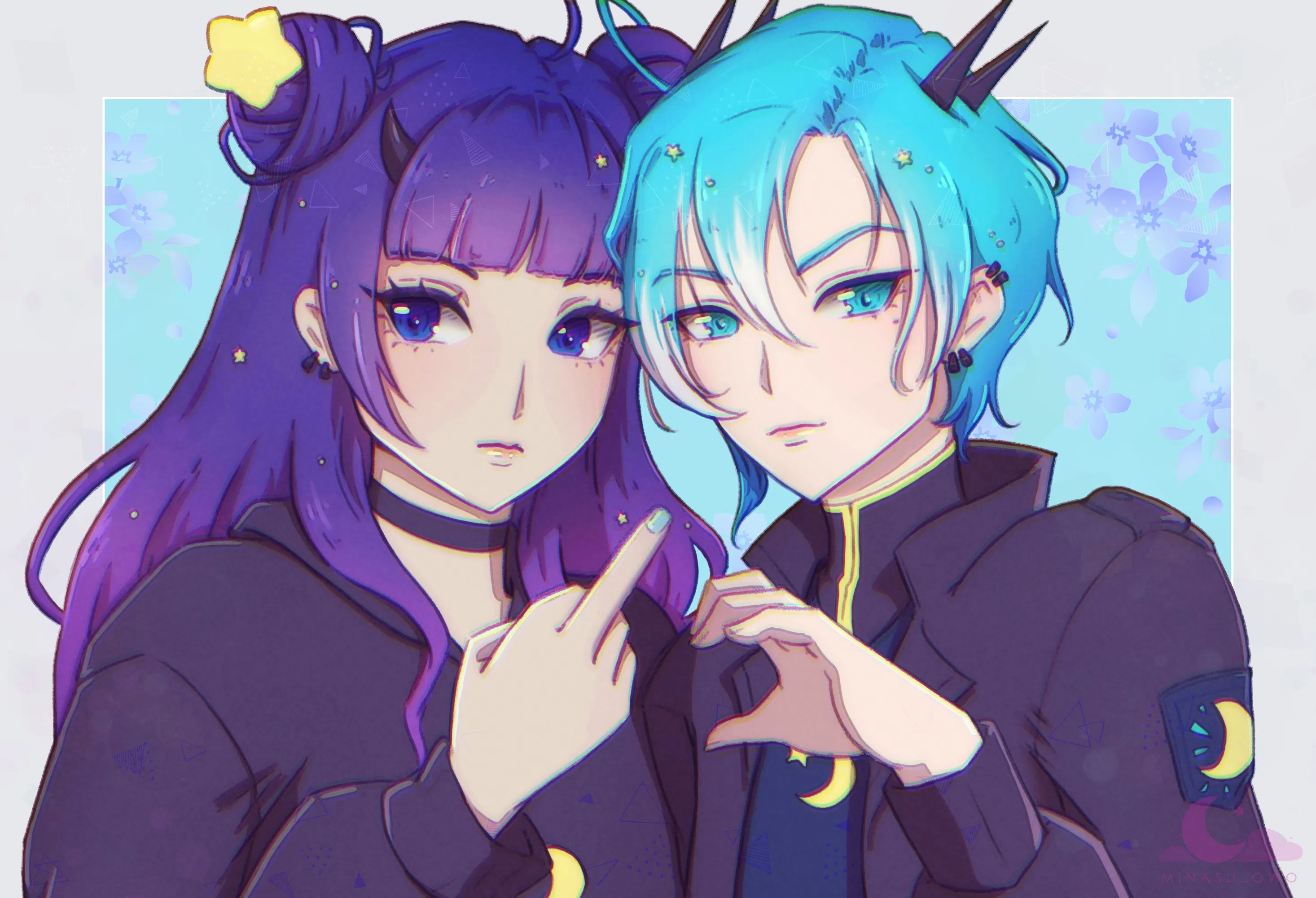 ⋆｡° Couple/Friend pose ⋆｡° by Minasu (@Minasu) | VGen