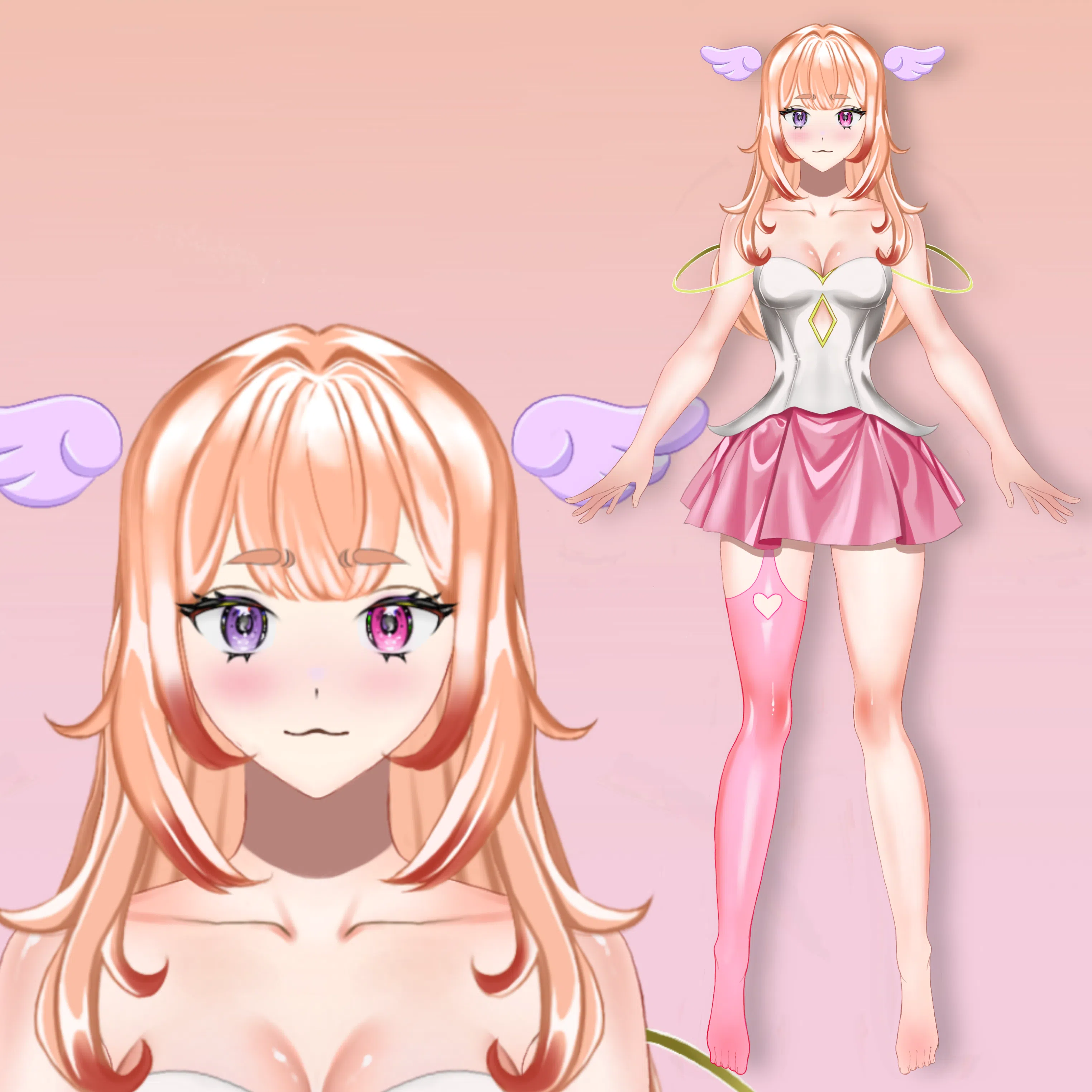Vtuber Model (art + rigging) by inkmashee (@inkmashee) | VGen