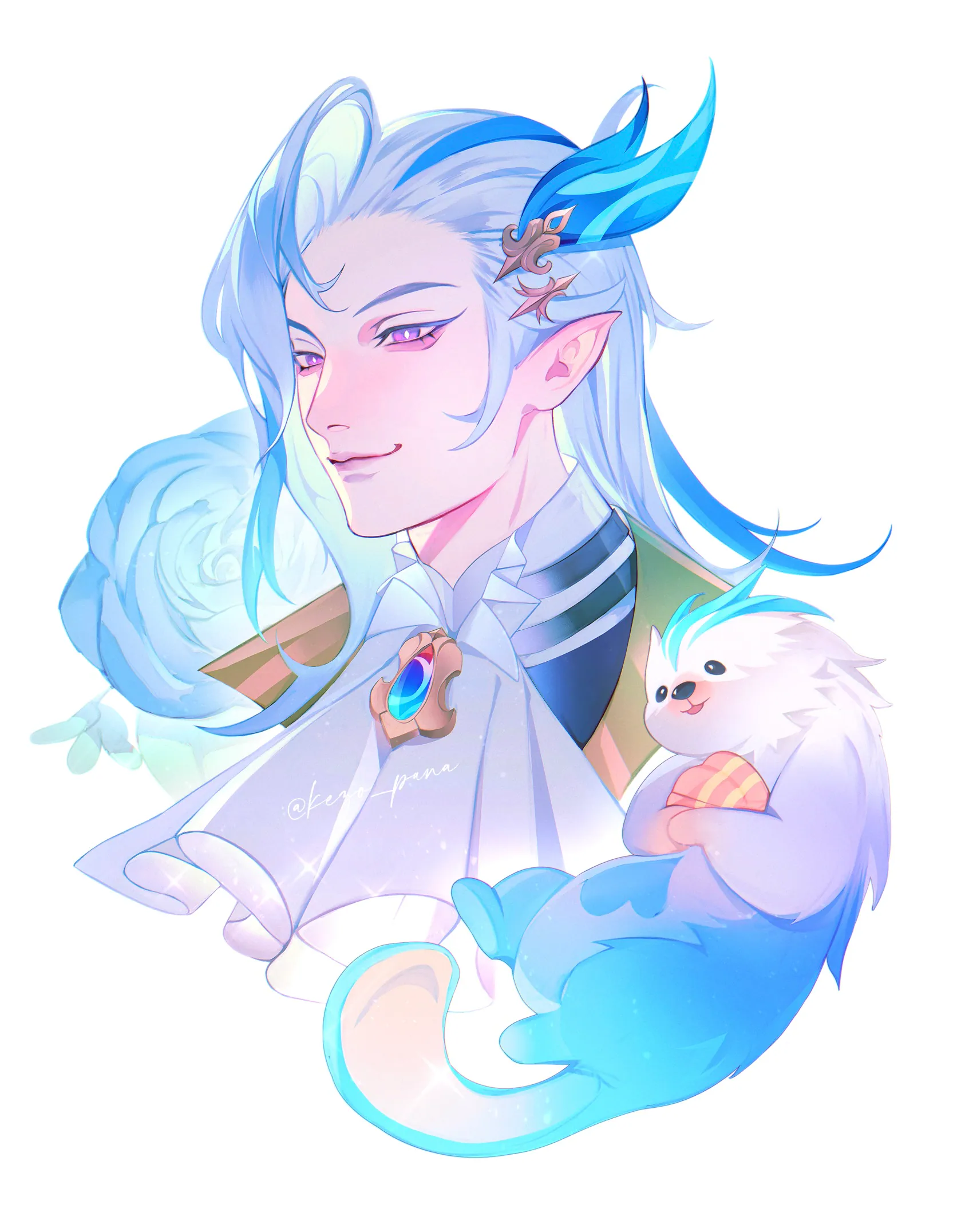 Portrait + 2 Decorative items by 𝙆𝙚𝙯𝙤💫 (@kezo_pana) | VGen