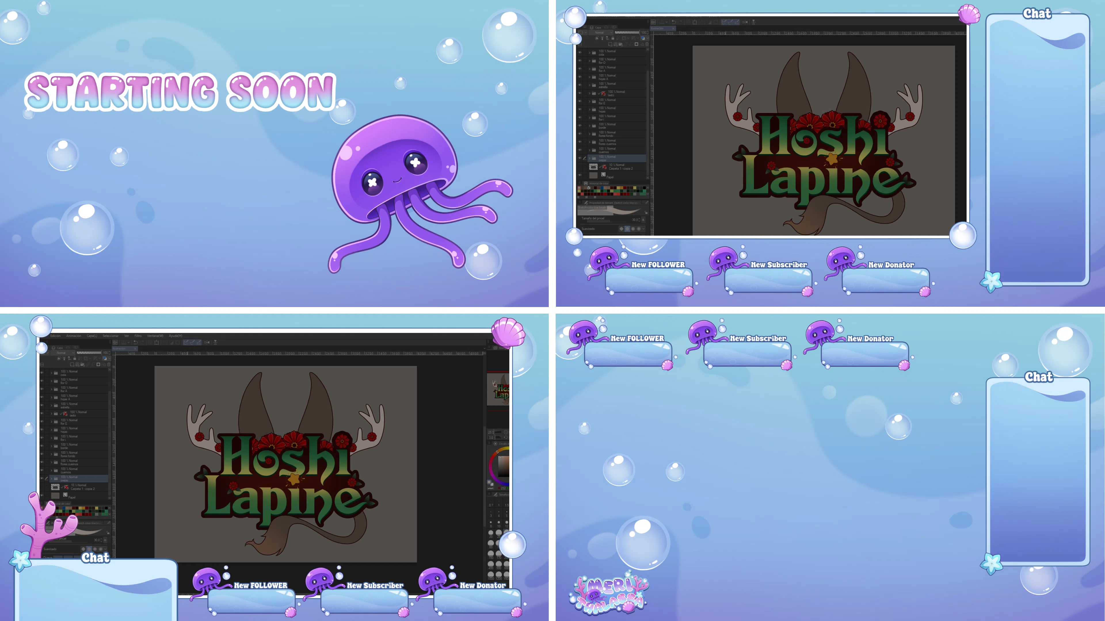 Vtuber Debut Branding Package by Cozy Clau🖌️🎨 (@clauilustrada) | VGen