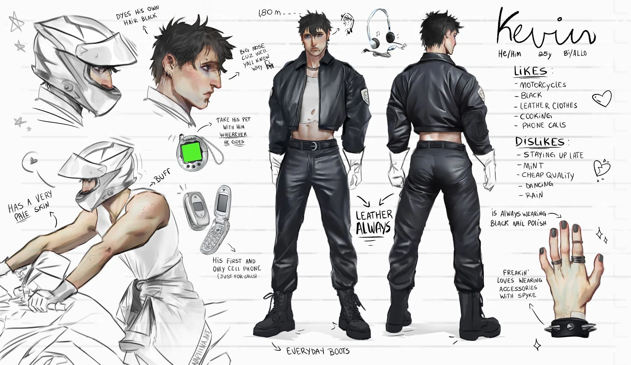 Character Design (Reference Sheet) by naphina (@naphina) | VGen