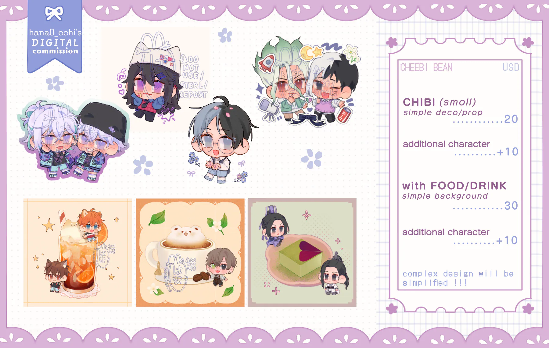 🌸 Chibi bean / with food🌸 by hana0_cchi (@hana0_cchi) | VGen