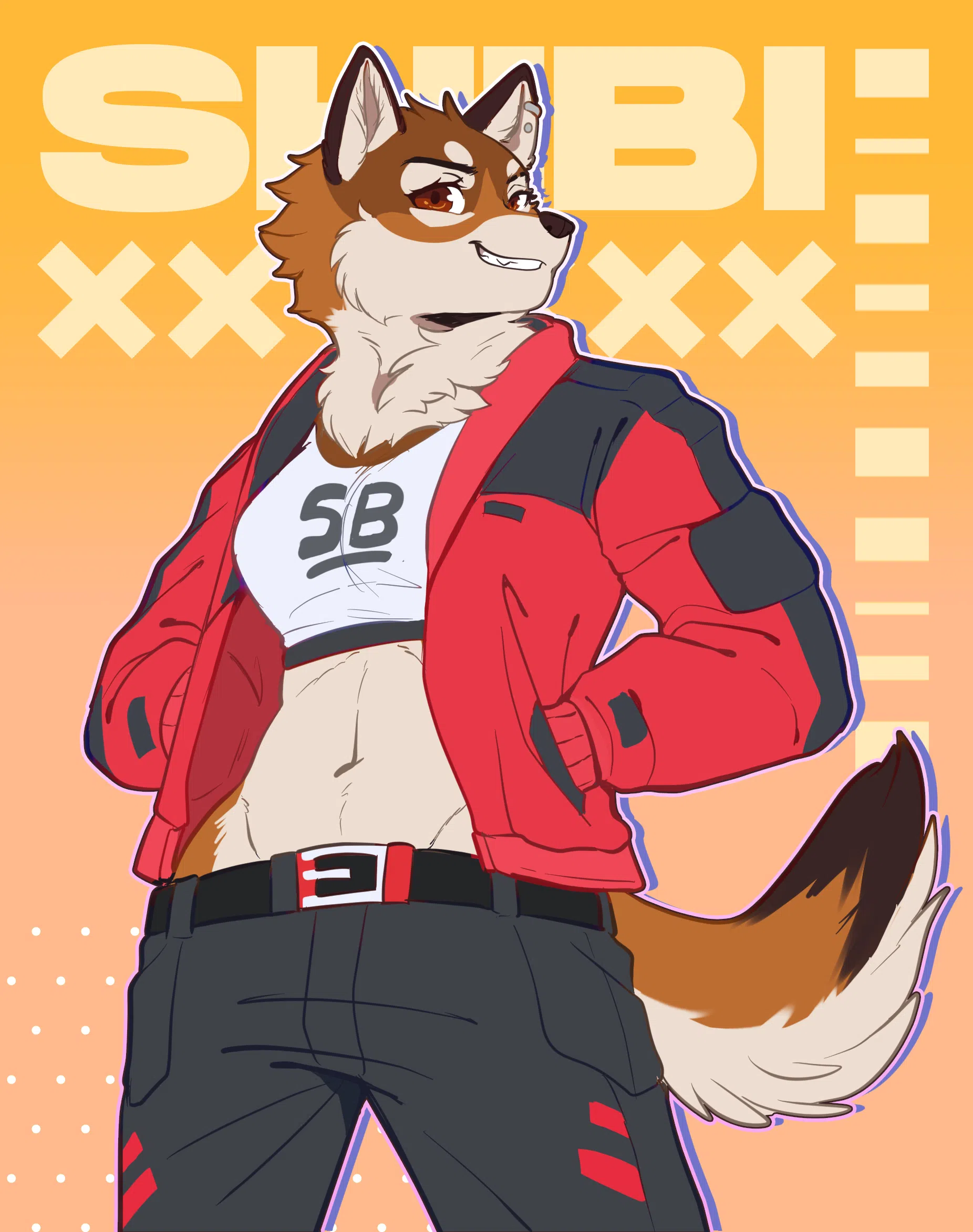 Furry Flat Colored Character Illustration - Half Body by kcpasin ...