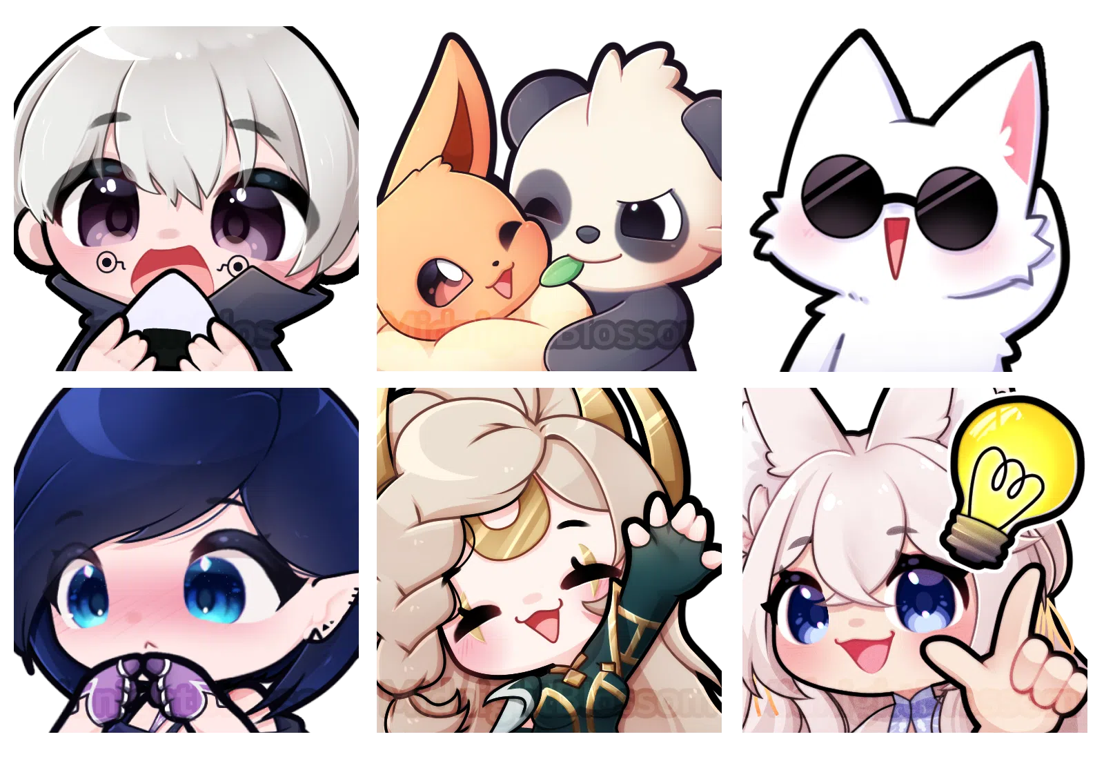 Emotes by MidnightBlossom (@xmidnightblossom) | VGen