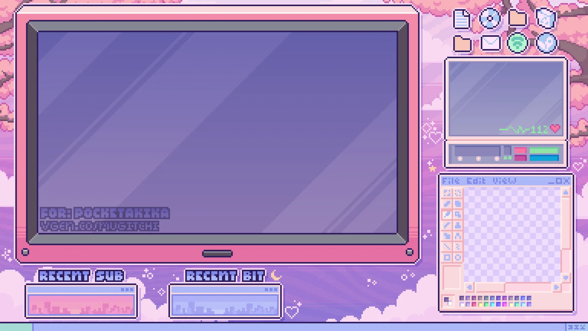 Pixel Stream Overlay by mugi (@mugitchi) | VGen