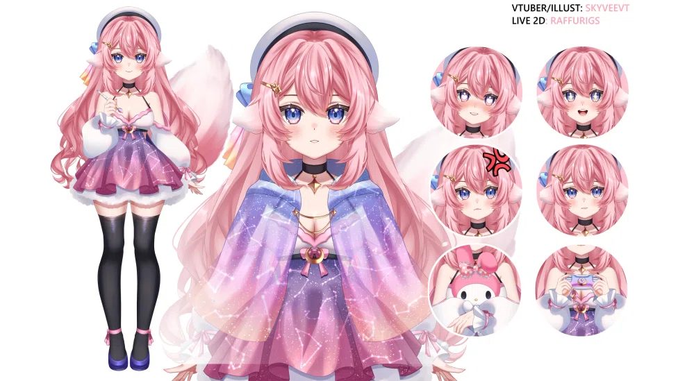 Character Reference Sheet 3/4 View by Skyla (@SkyveeVT) | VGen