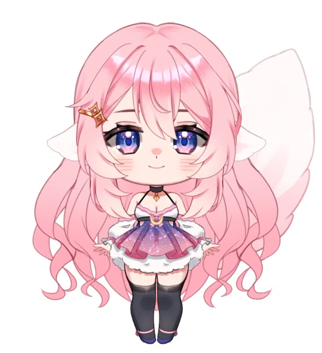 Chibi Vtuber Model (unfinished examples) by Skyla (@SkyveeVT) | VGen
