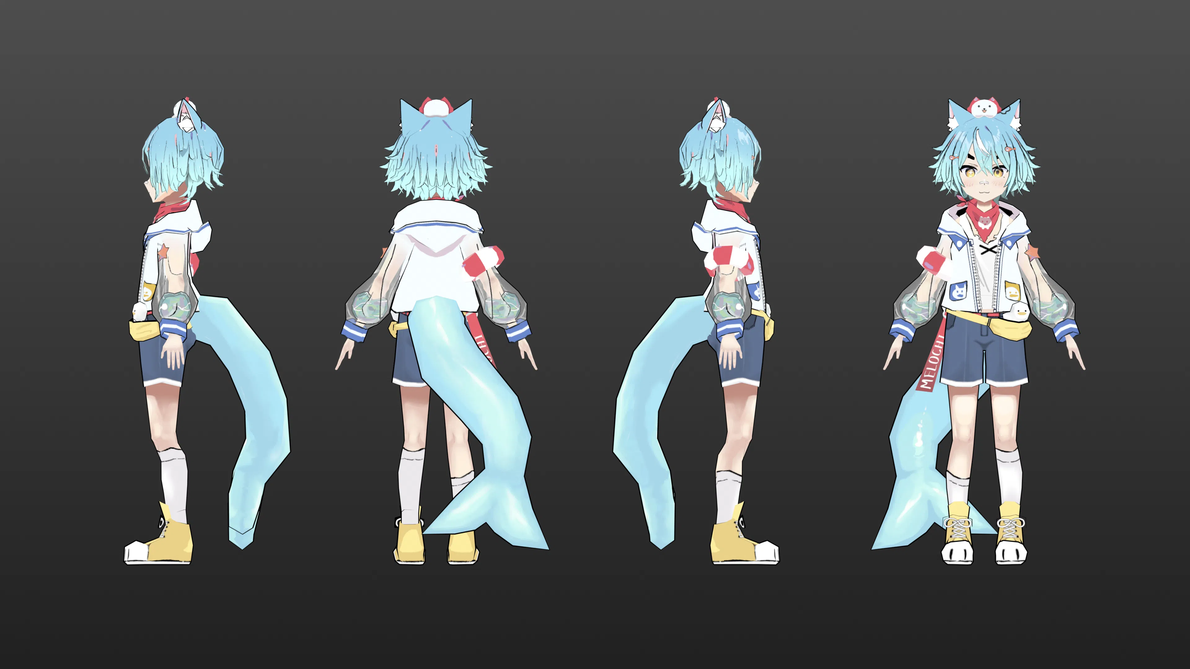 Low Poly 3D Vtuber .VRM by AliceRe1999 (@AliceRe1999) | VGen