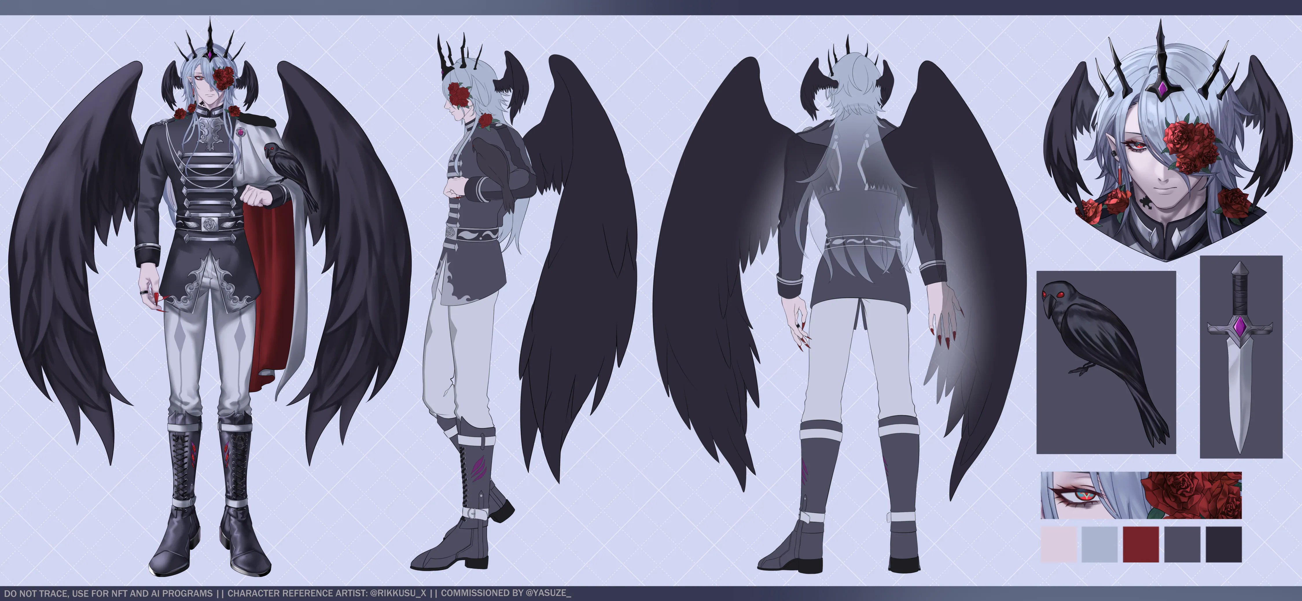 Character Design Reference Sheet by Ryx (@rikkusu_x) | VGen