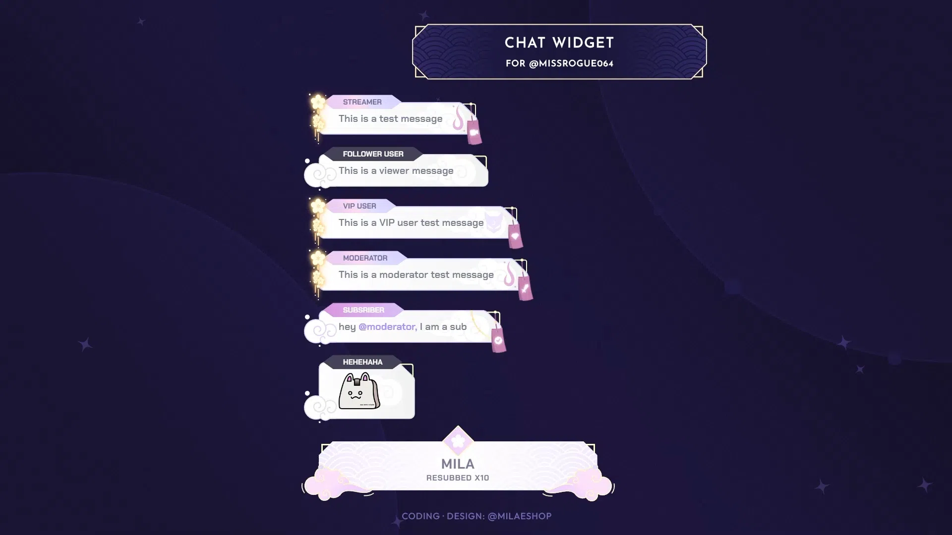 rogue064's Chat widget [ design + code ]