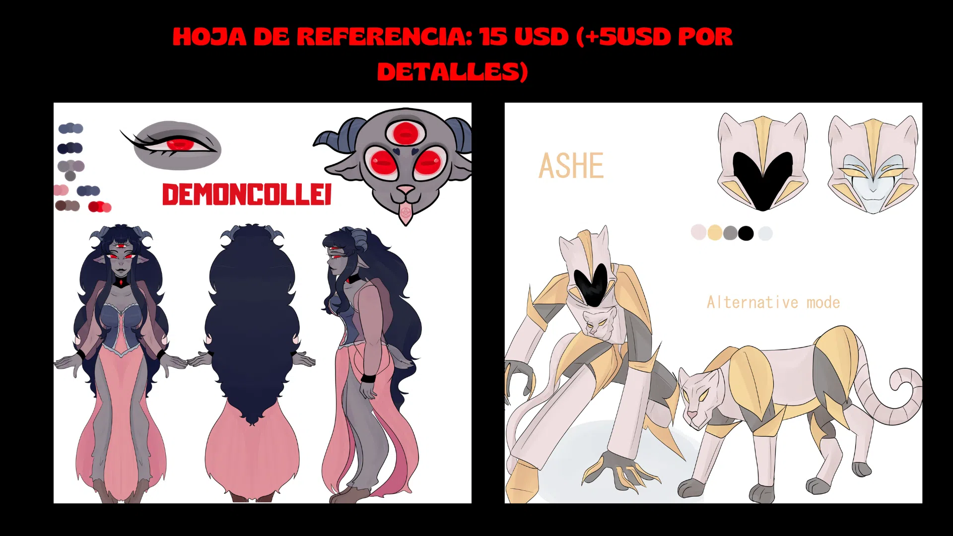 Reference sheet by COLLEI (@DEMONCOLLEI) | VGen