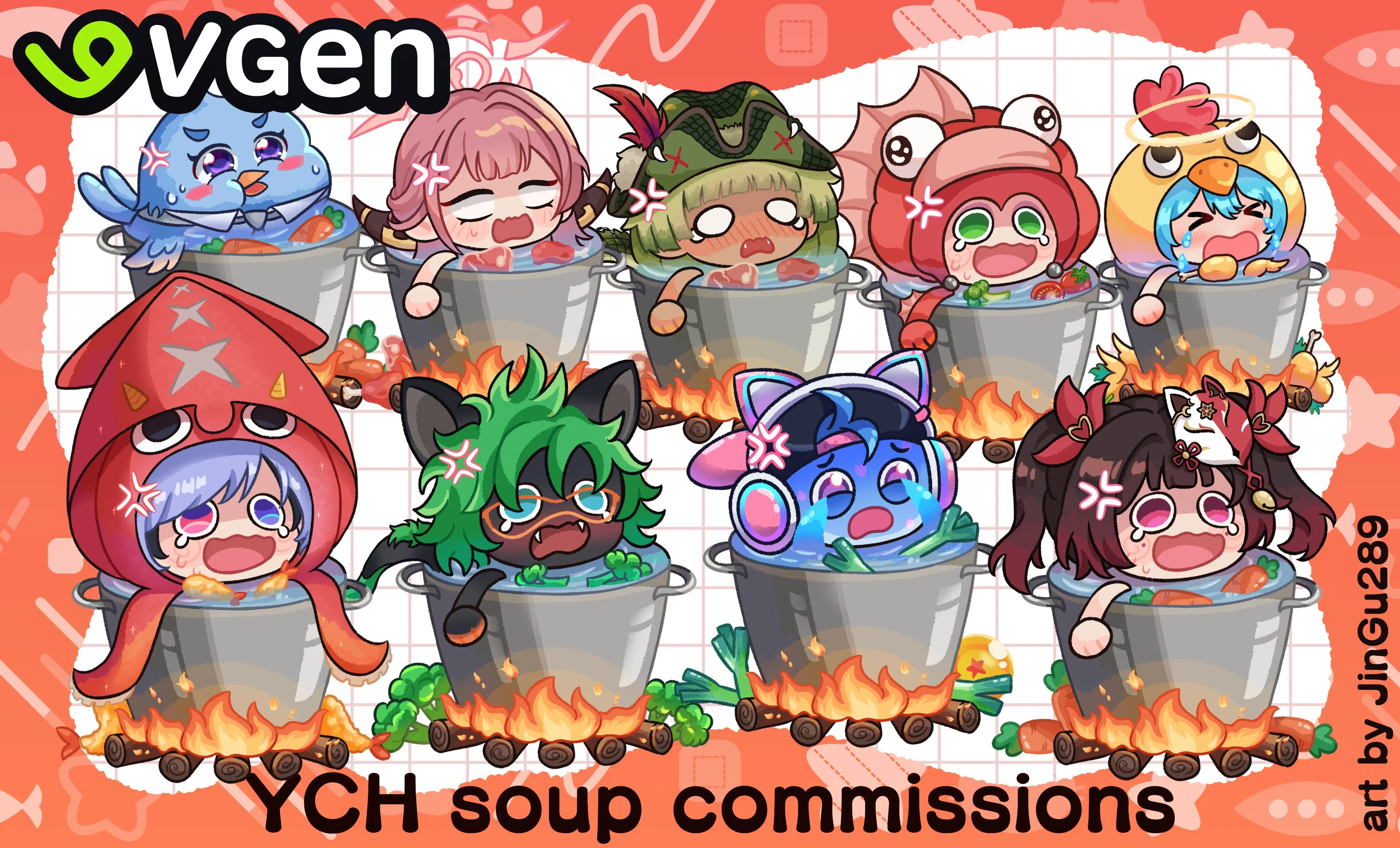 Ice Cream YCH chibi cute by jingu289 (@jingu289) | VGen