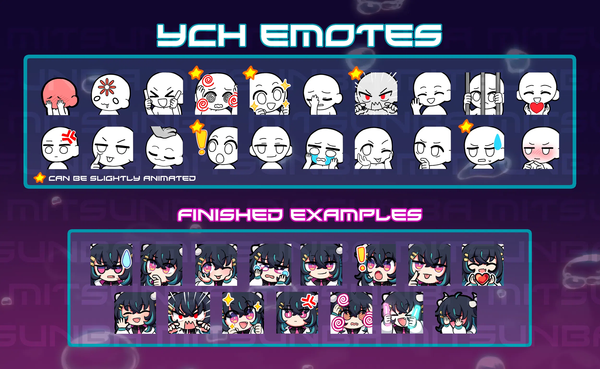 YCH Emotes / Discord Stickers by Lita (@Lita) | VGen