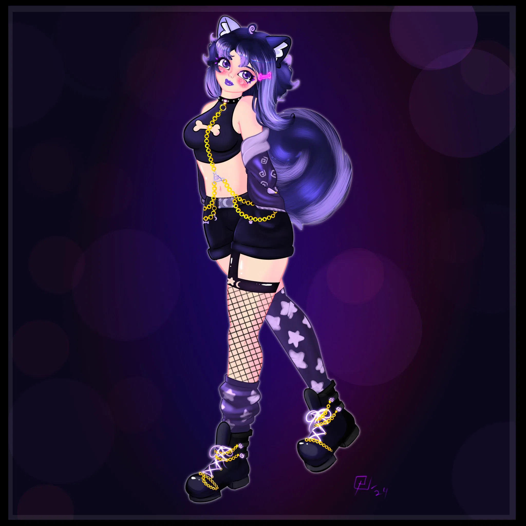Oc Full Body Illustration By Smolpom Smolpom Vgen 