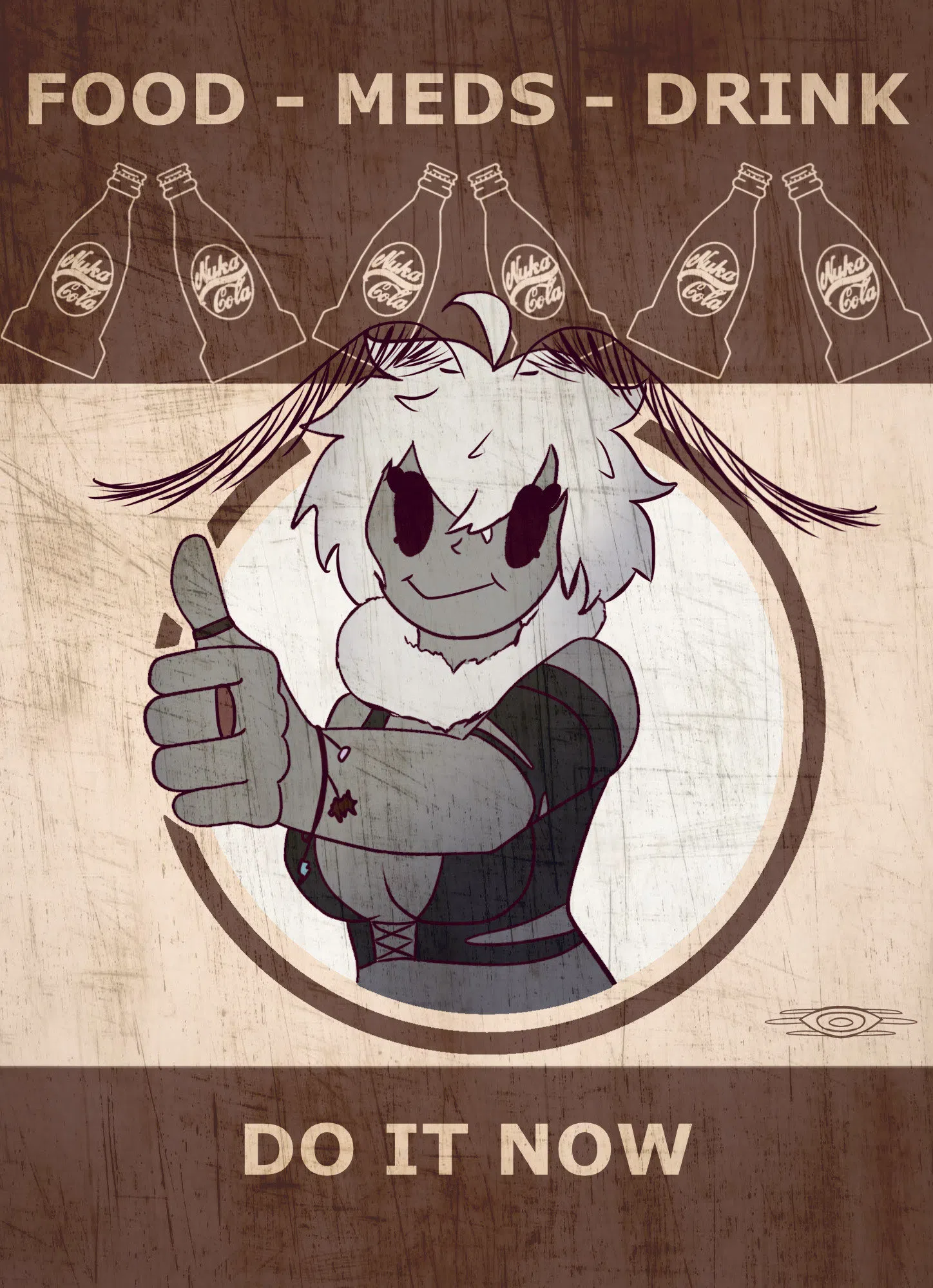 FALLOUT VAULT POSTER YCH | by zebii (@zebii) | VGen