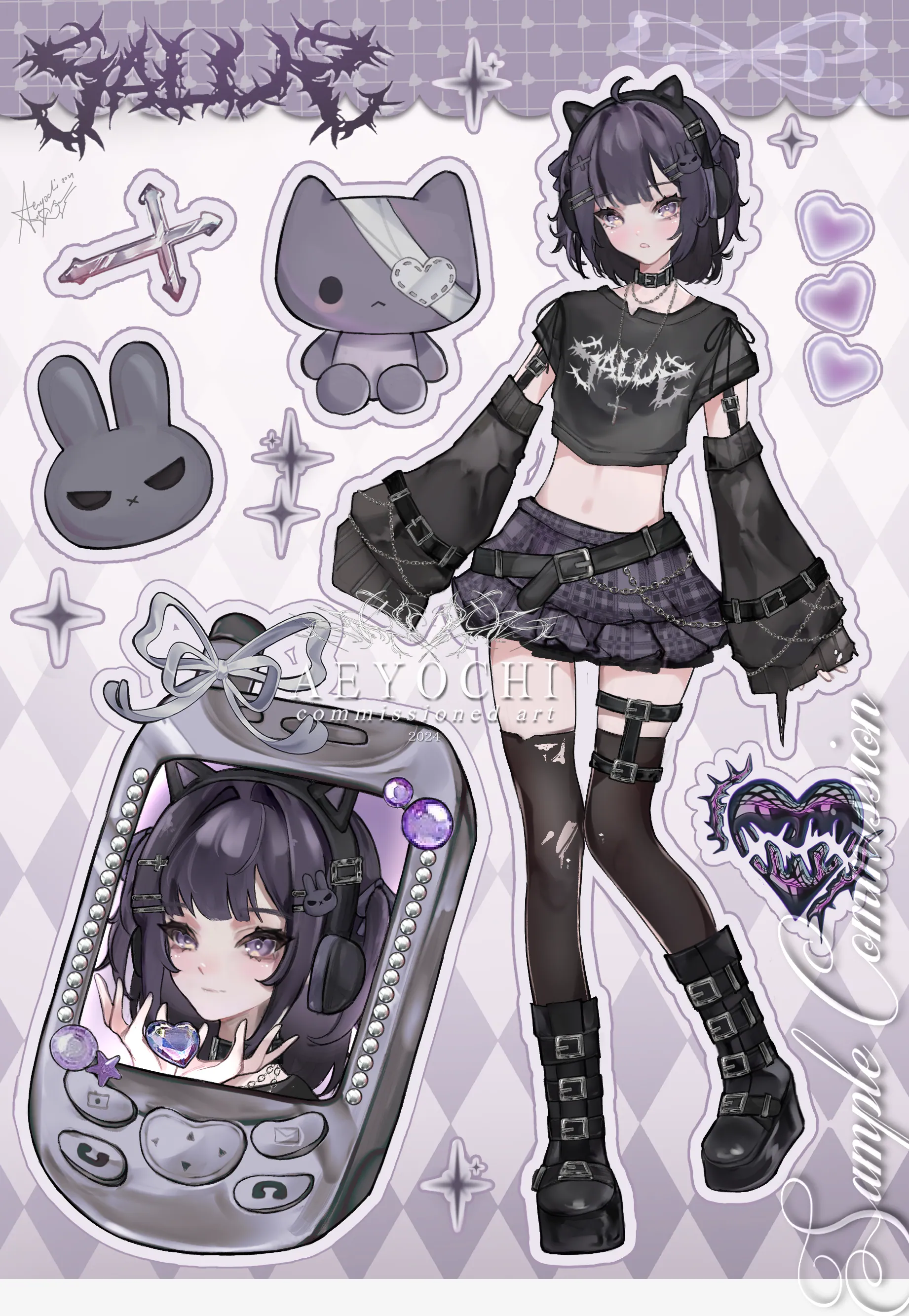 VTuber / Character Sticker Sheets by ayana ‹3 (@aeyochi) | VGen