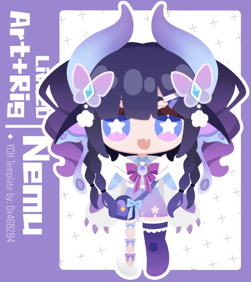 [Type-H2] YCH Live2D Model Art by 0x4682B4 (@0x4682B4) | VGen