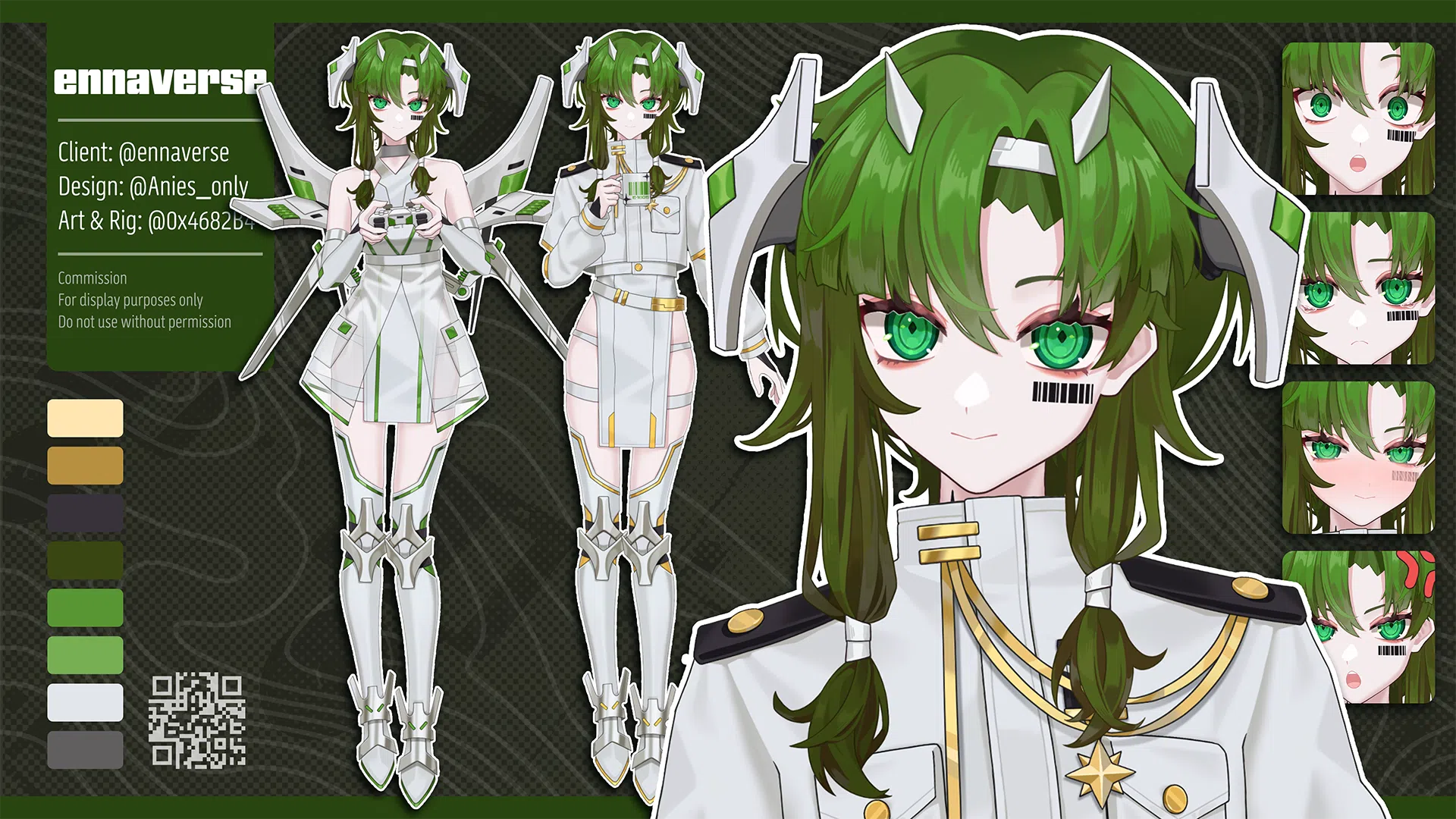 Live2D Model Art + Rig by 0x4682B4 (@0x4682B4) | VGen