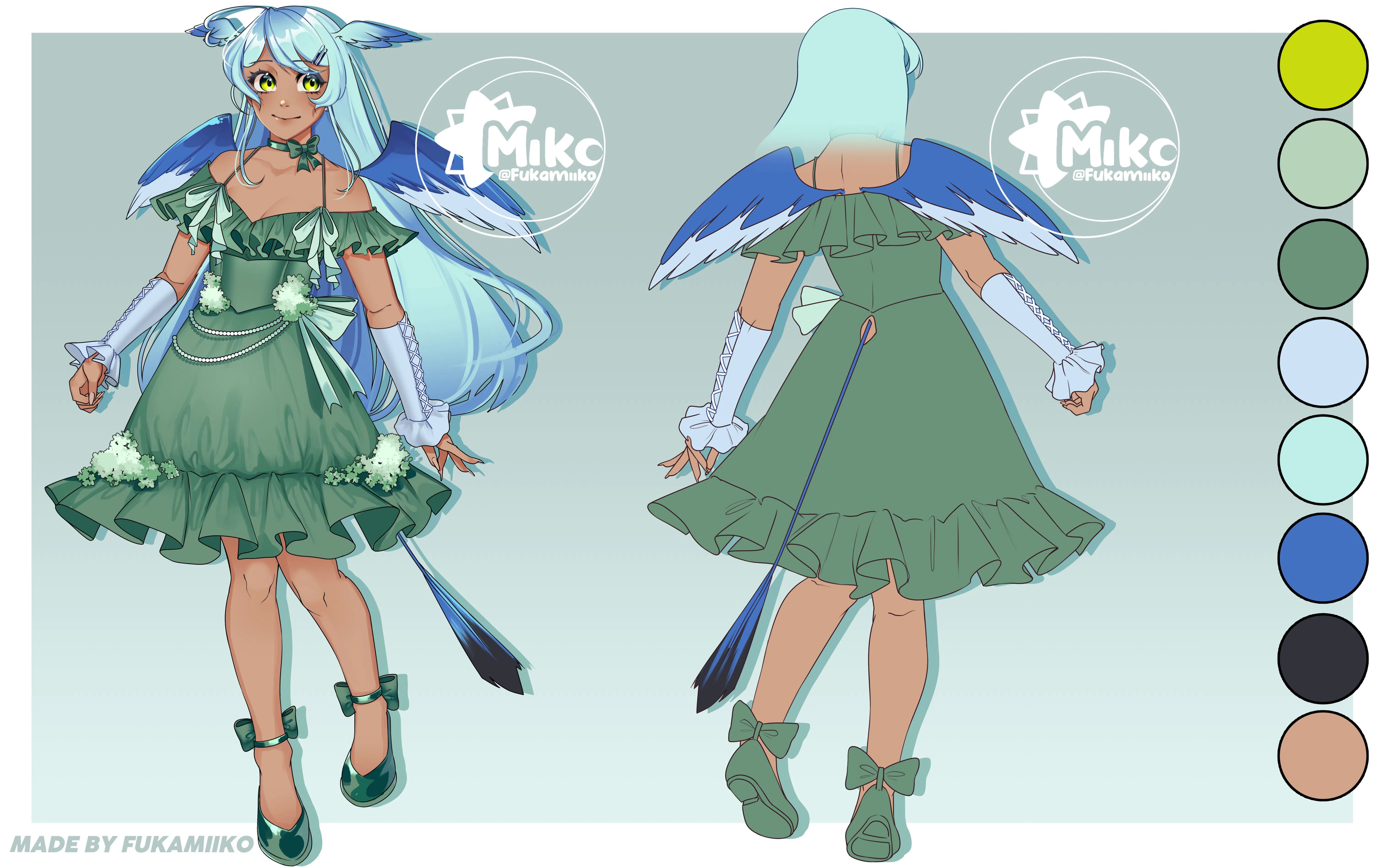 FULLBODY vtuber model ART by Miko | COMMS ALWAYS OPEN! (@Nyakorie) | VGen