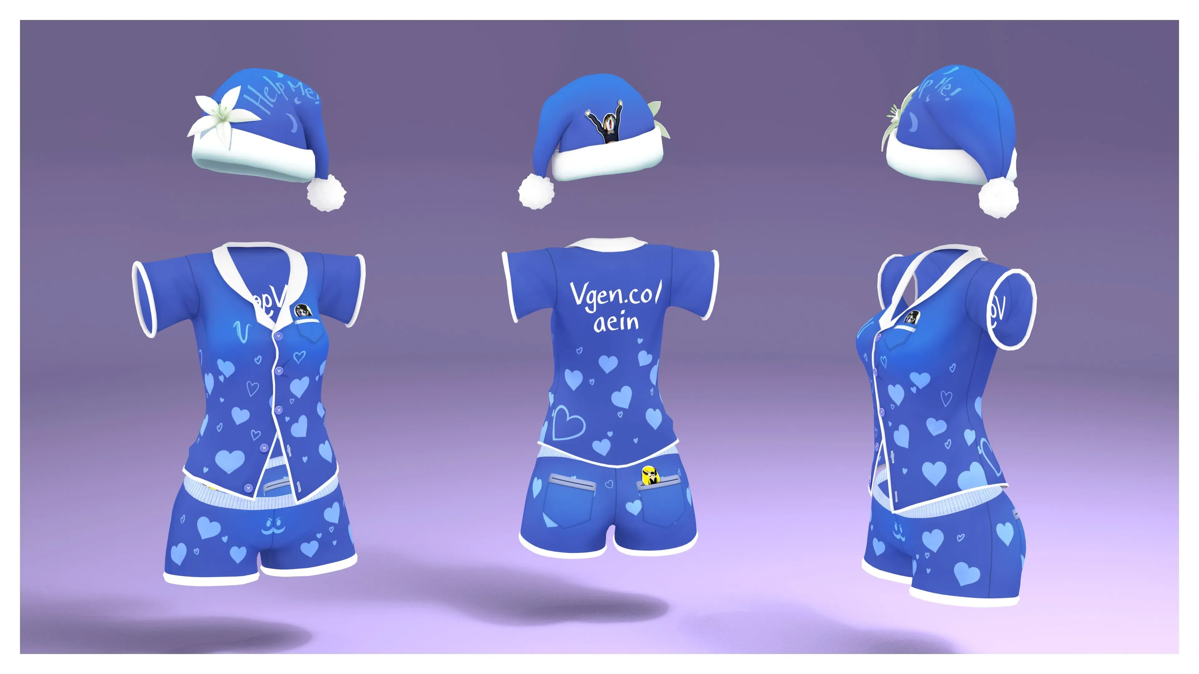 3D vtuber/vrchat clothing by Aein (@Aein) | VGen