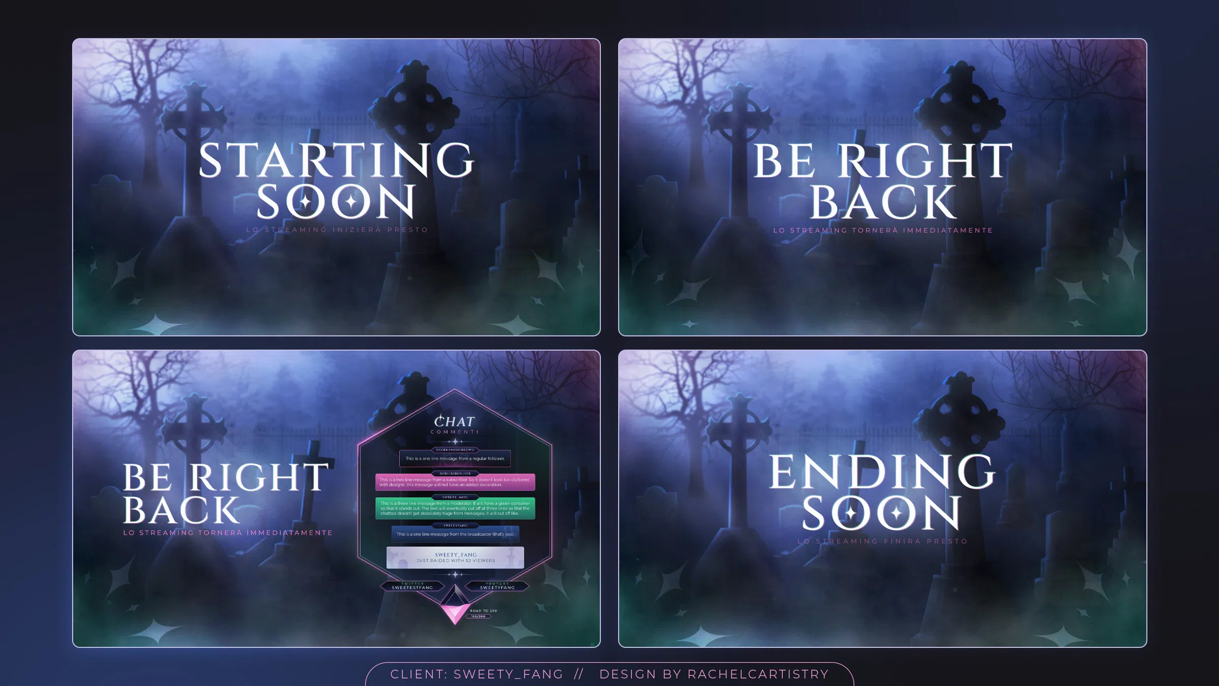 Status Screens (Set of 4) by rachelcartistry (@rachelcartistry) | VGen