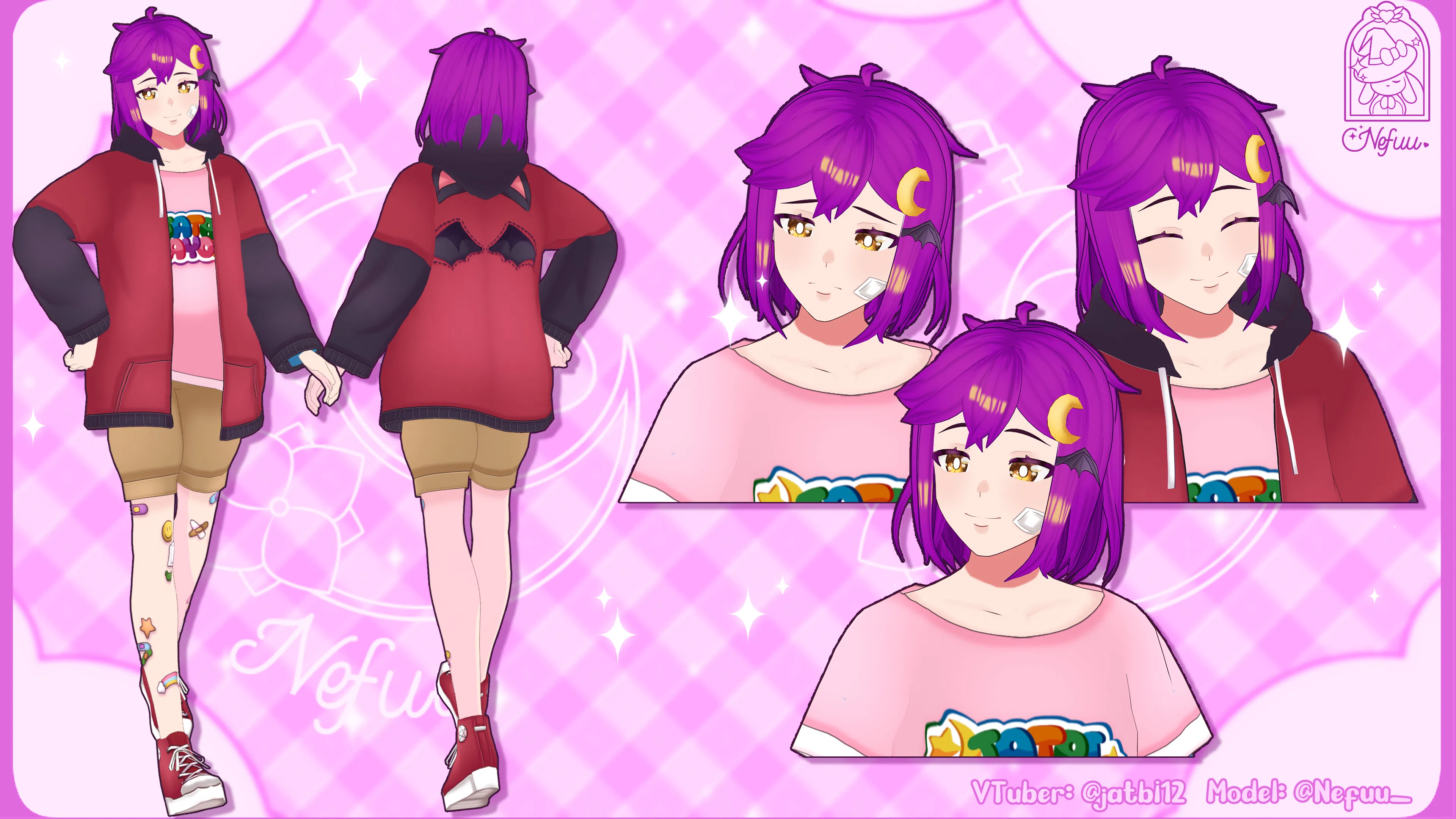 VTuber 3D Model | VRoid + Blender by Nefuu (@Nefuu) | VGen