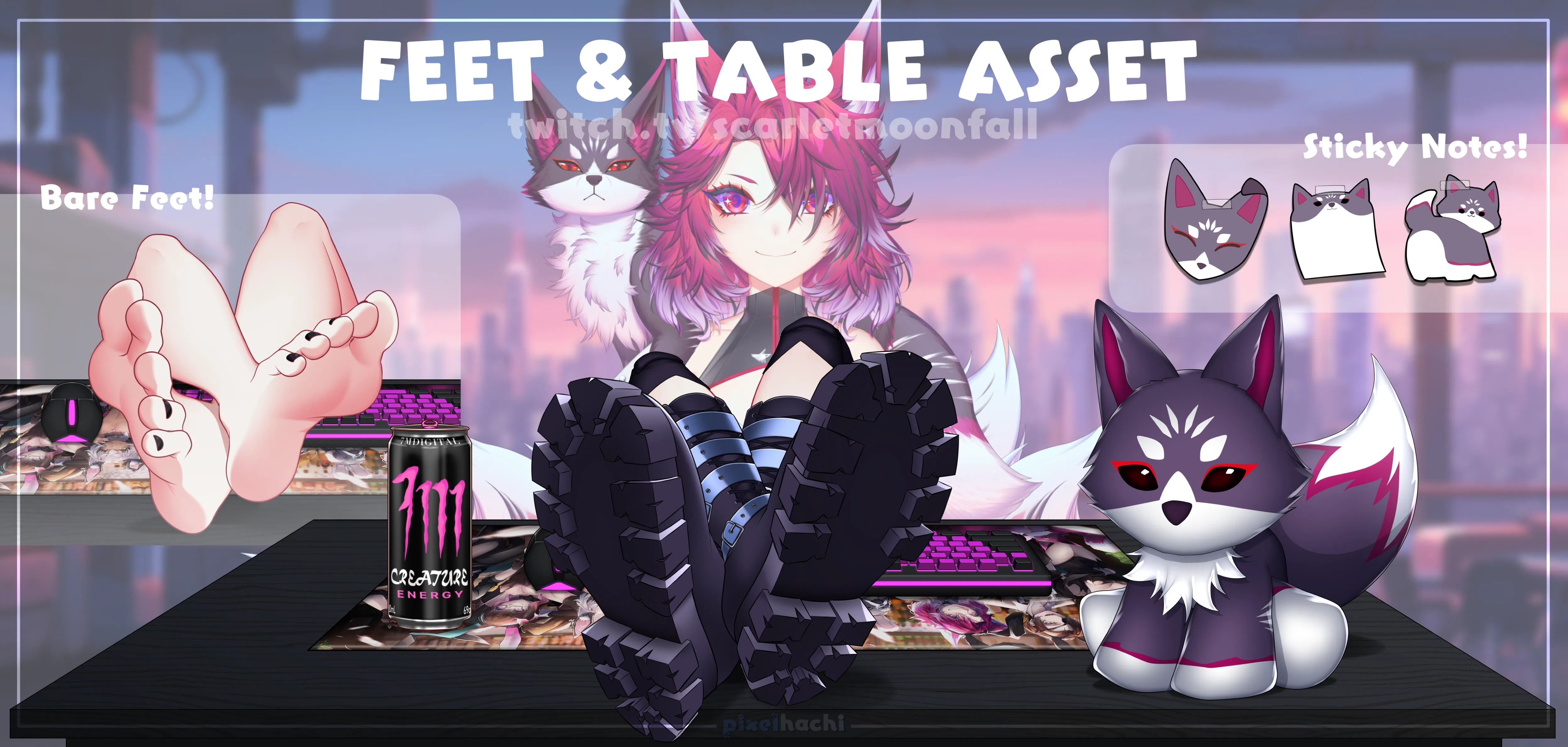 Custom Feet Vtuber Asset [Static] by Hachi-nee⁀ (@PixelHachi) | VGen