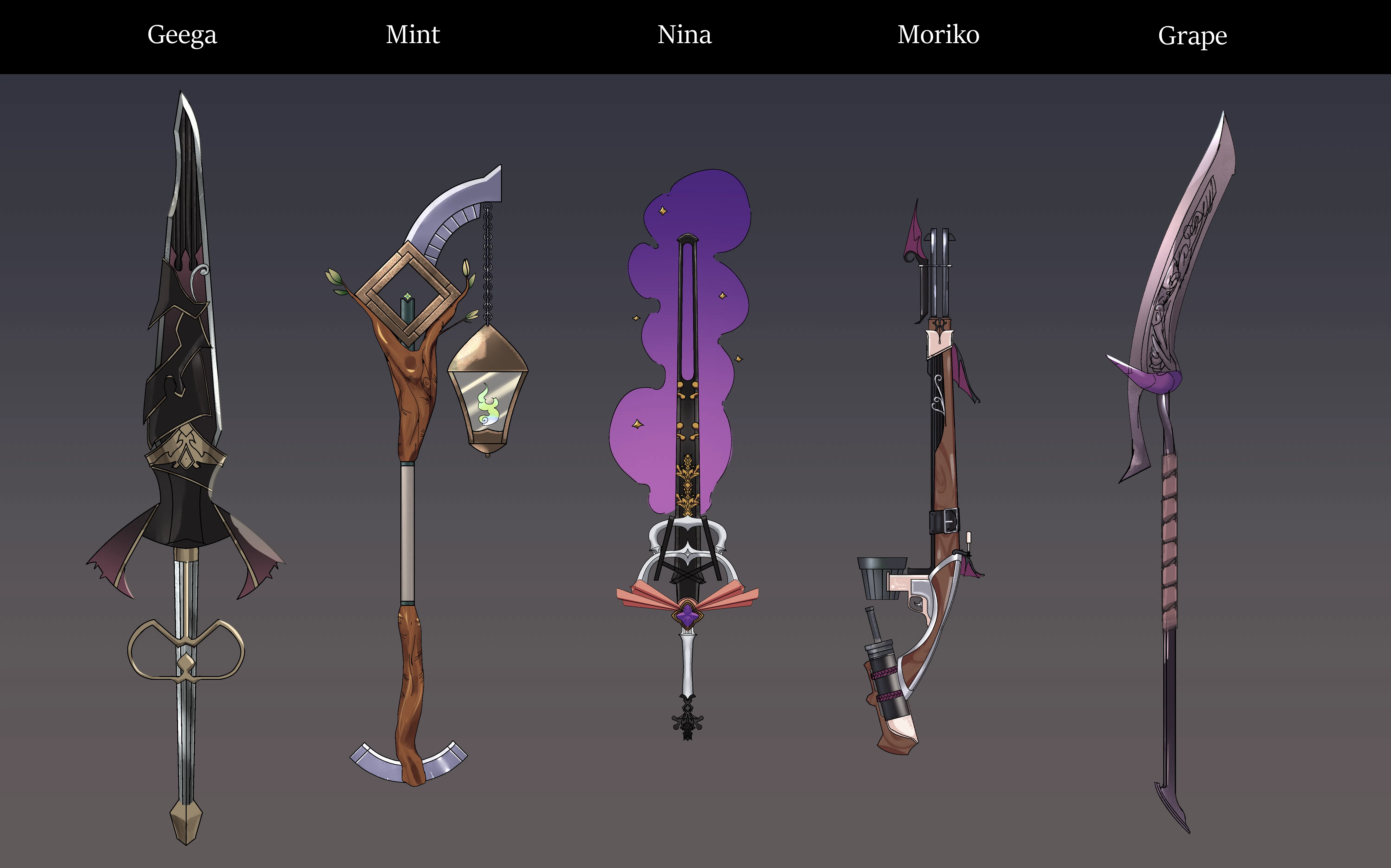 Weapon/Vtuber asset designs by Twopie (@Twopie) | VGen