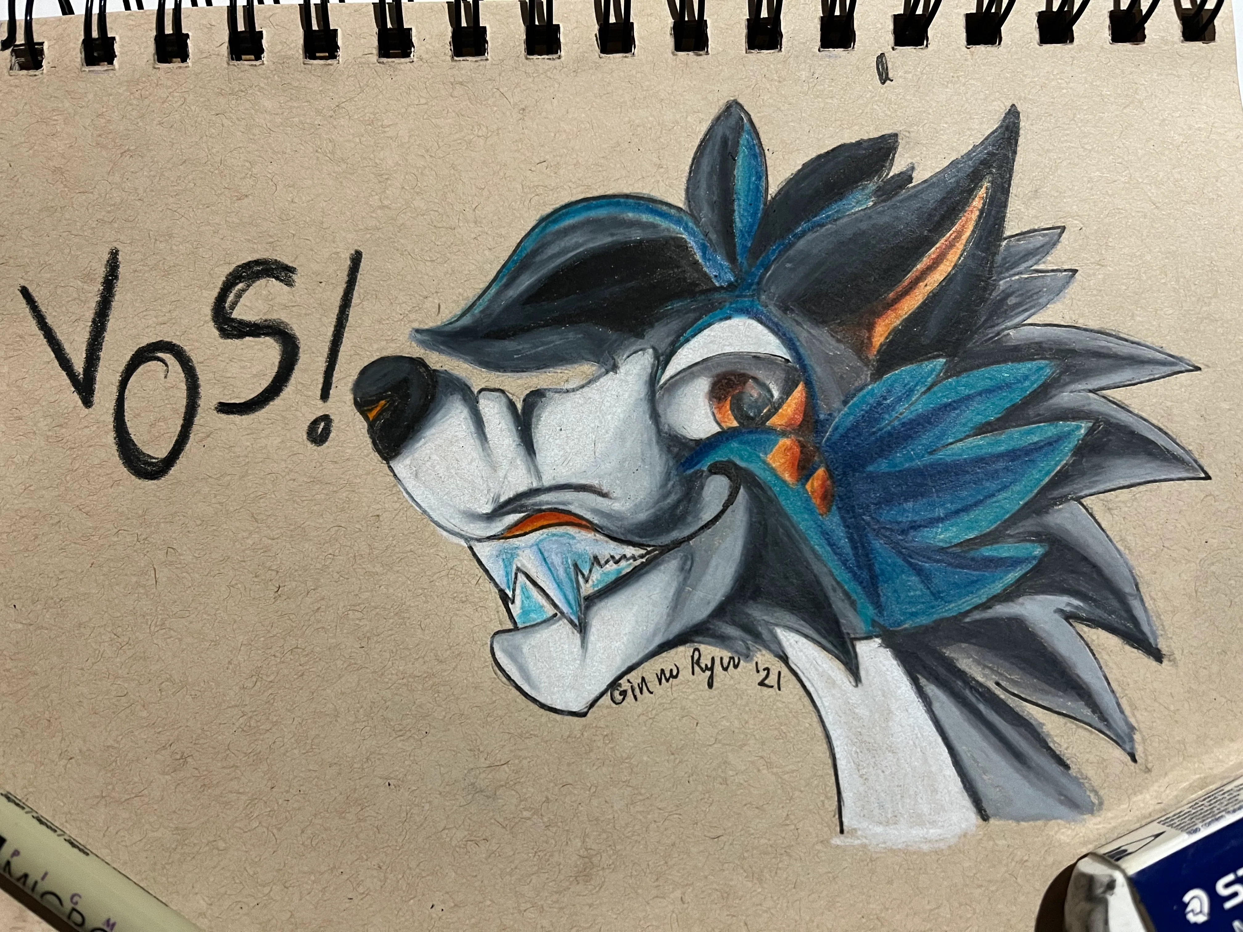 Transformers/Mecha/Furry Colored Pencil Portrait by Cyberknife Studios ...