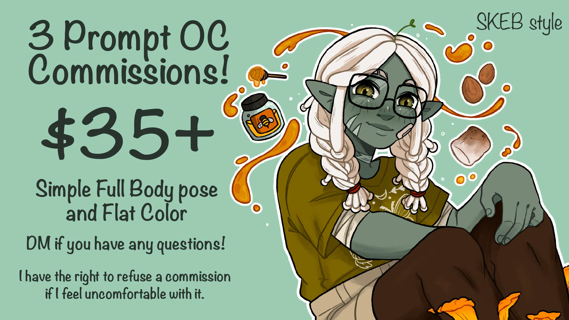 3 Word Prompt OC Creation Commissions! (SKEB) by EnokiCreeps (@EnokiCreeps) | VGen