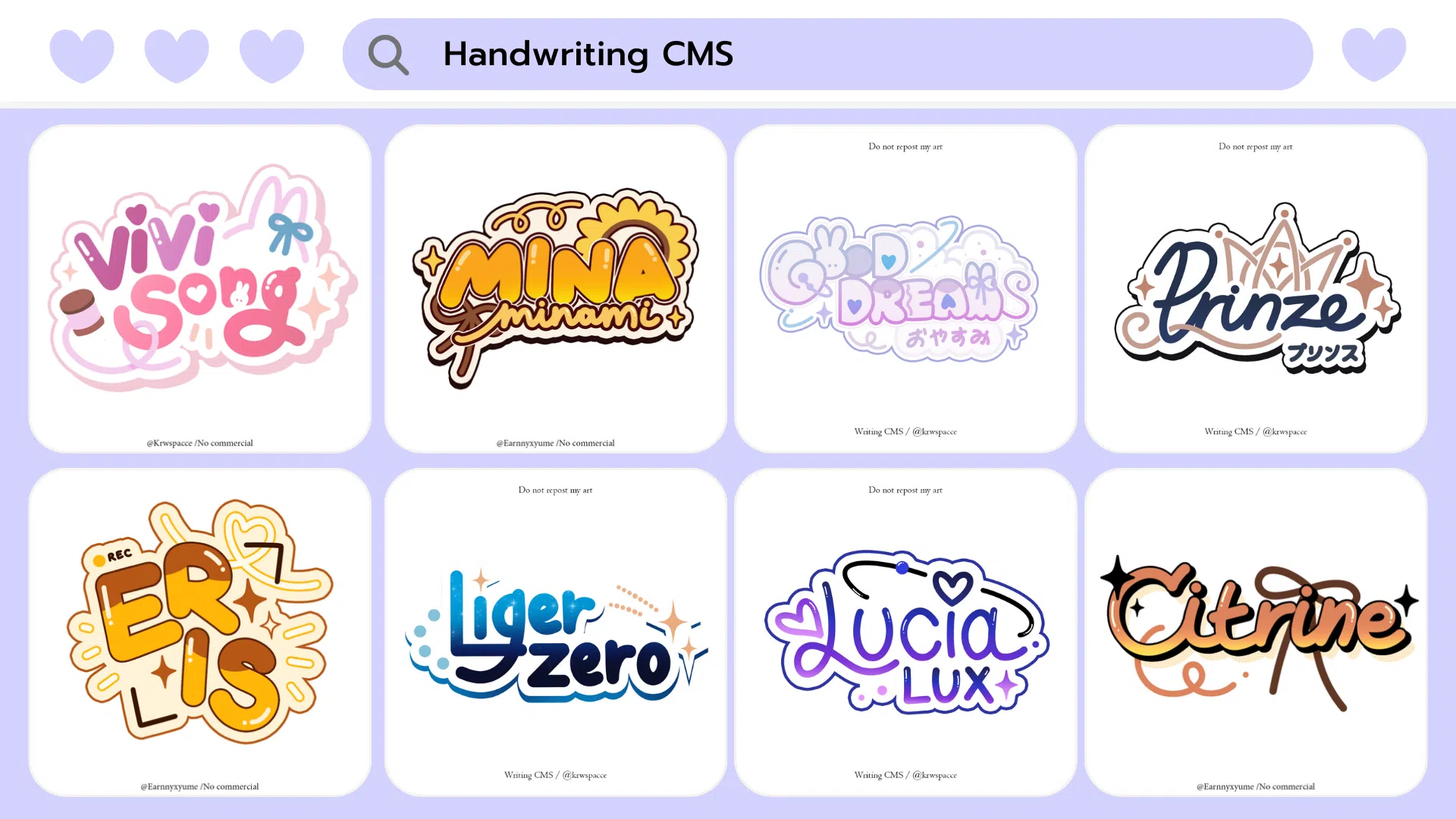 Handwriting CMS by Earnnysuh °୨୧⋆｡° (@earnnysuh) | VGen