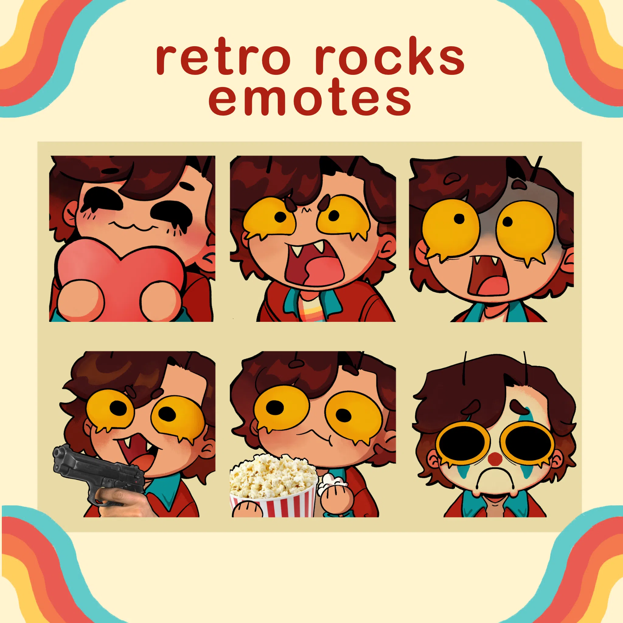 Twitch Emotes by retro_rocks (@retro_rocks) | VGen