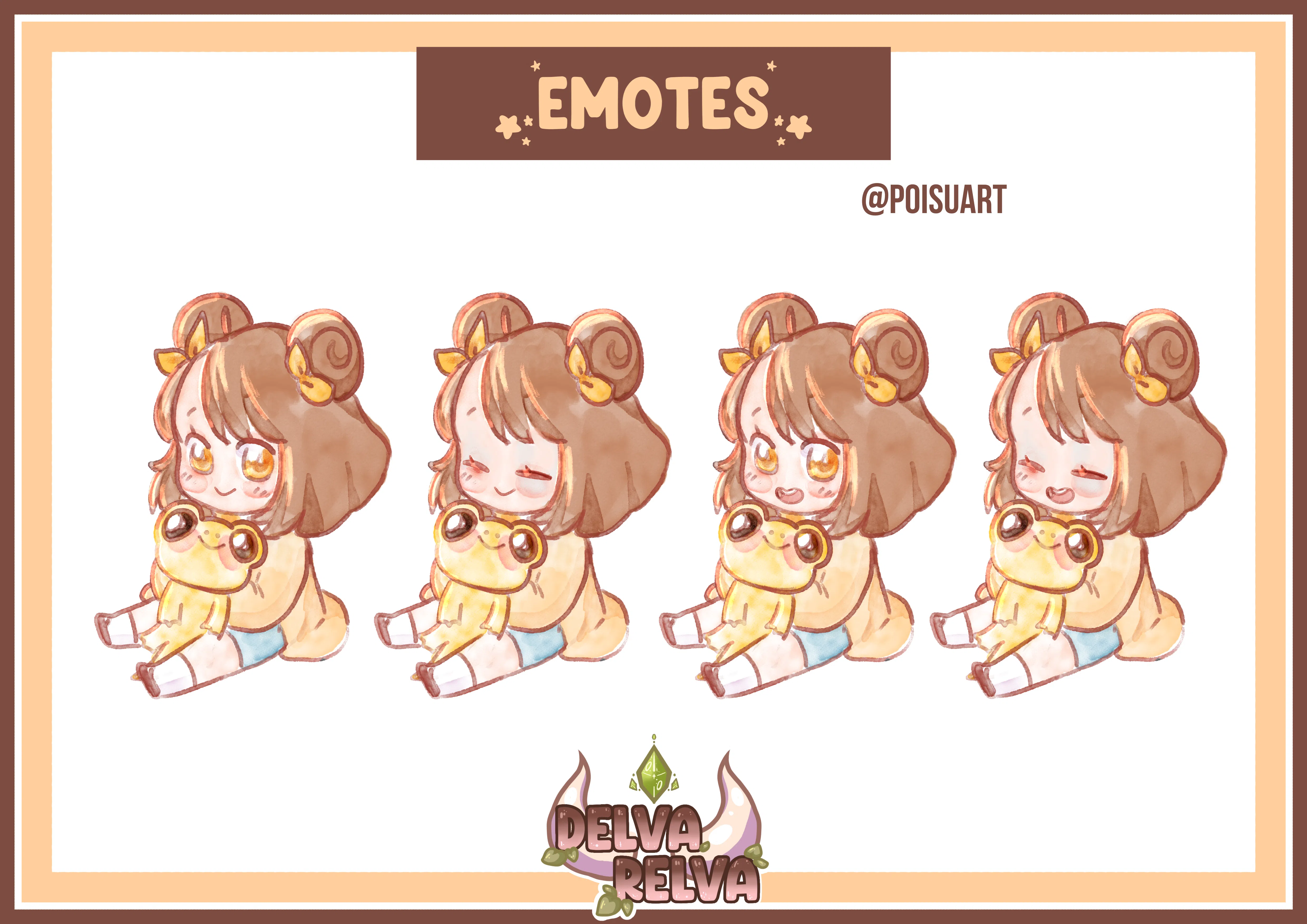 Chibi PNGTuber Reactive by DelvaRelva (@DelvaRelva) | VGen