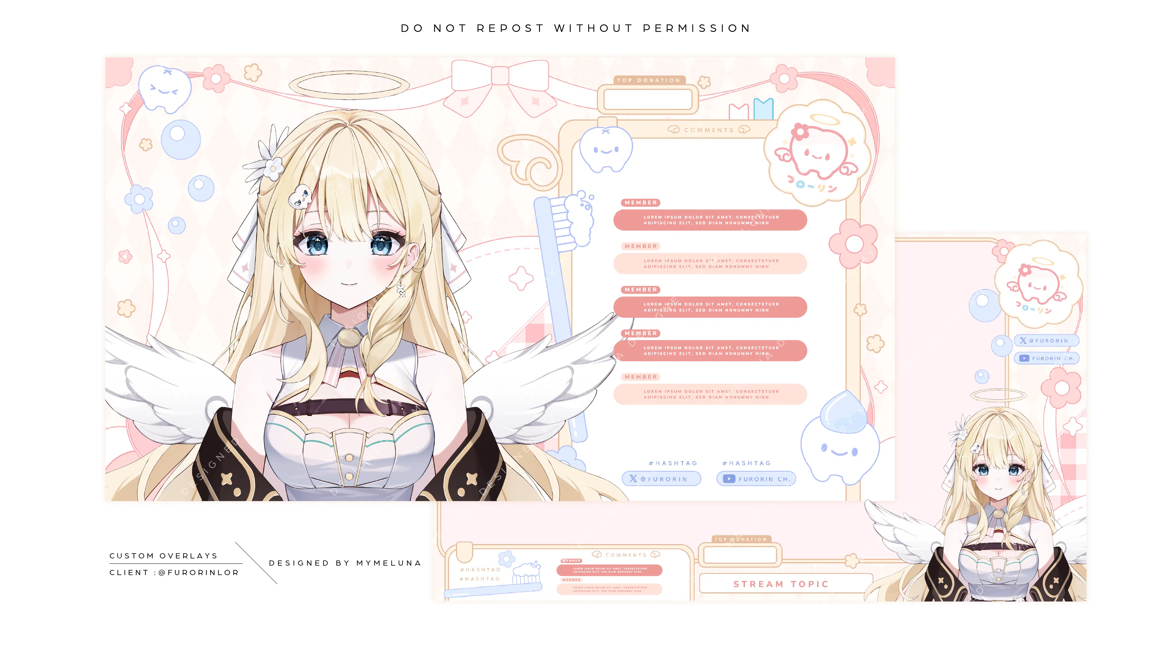 Surprise! Vtuber Overlay Design by Mymeluna (@mymeluna) | VGen
