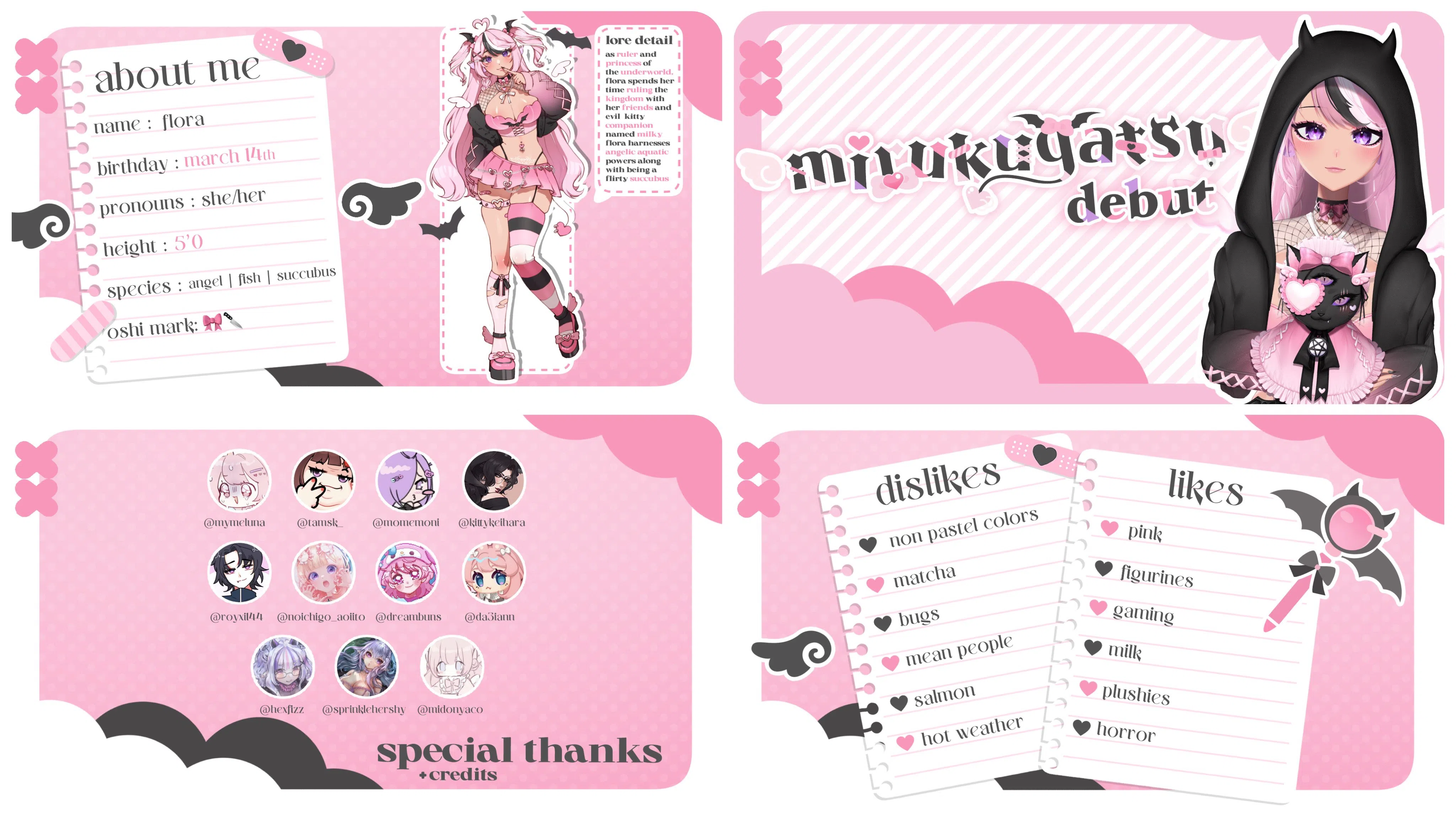 Debut Slides 𝜗𝜚 by 𝓯𝓵𝓸𝓻𝓪 ♡ (@mirukugatsu) | VGen