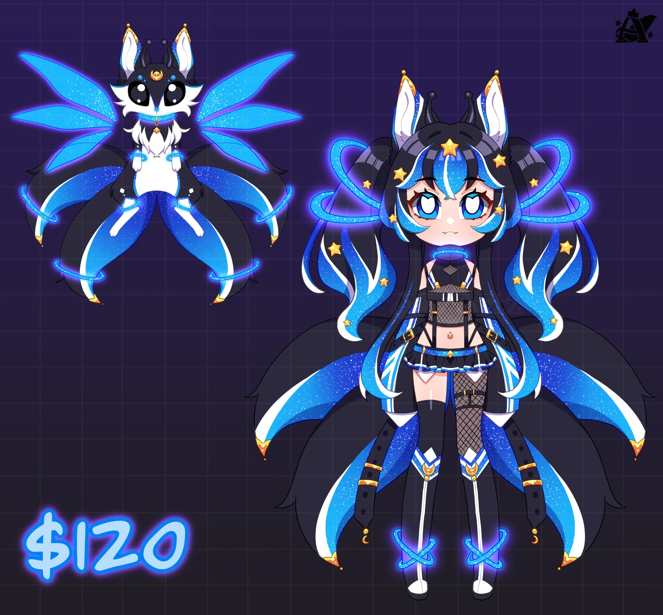 4 Tails Alien Adoptable +Mascot | VGen