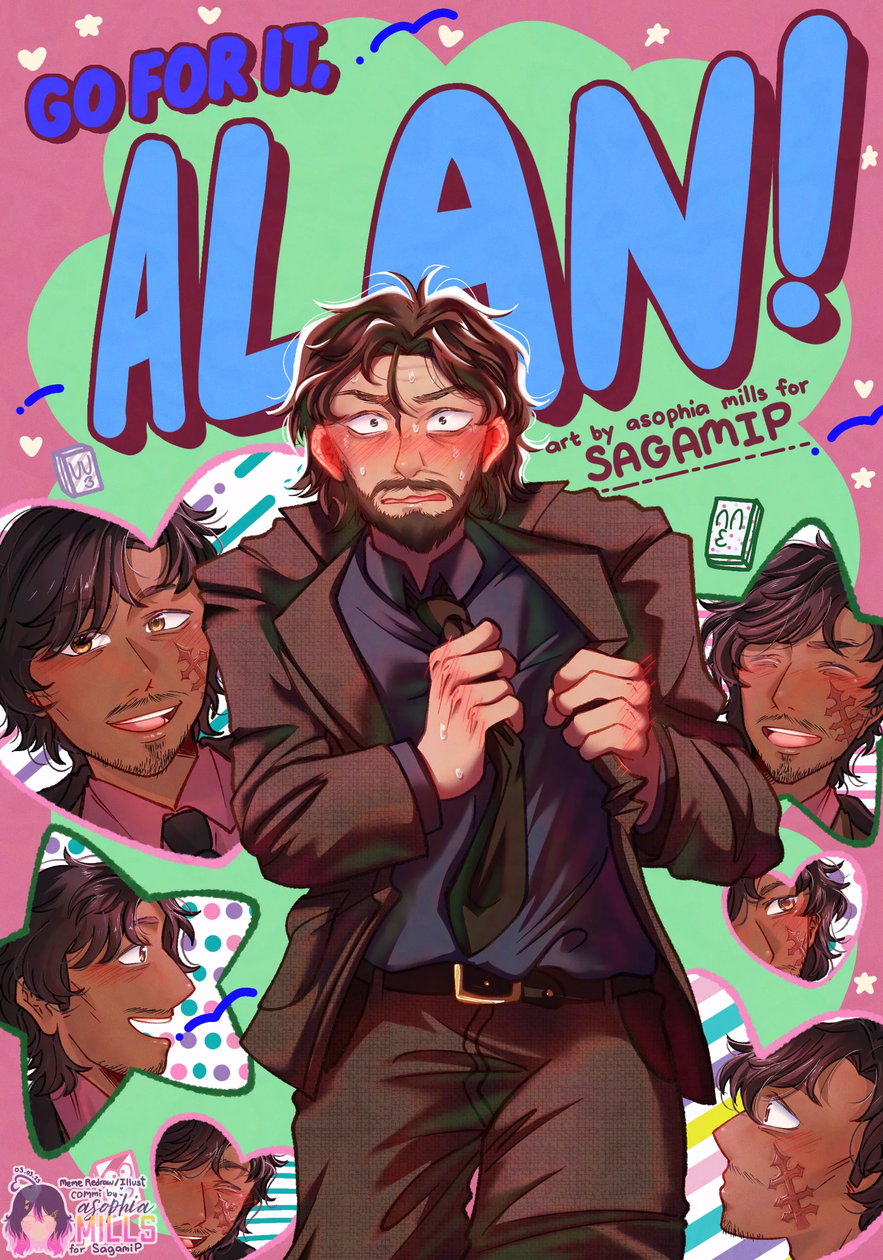 Meme Redraw/Art : Rendered Illustration by Asophia Mills (@asophiamills) | VGen